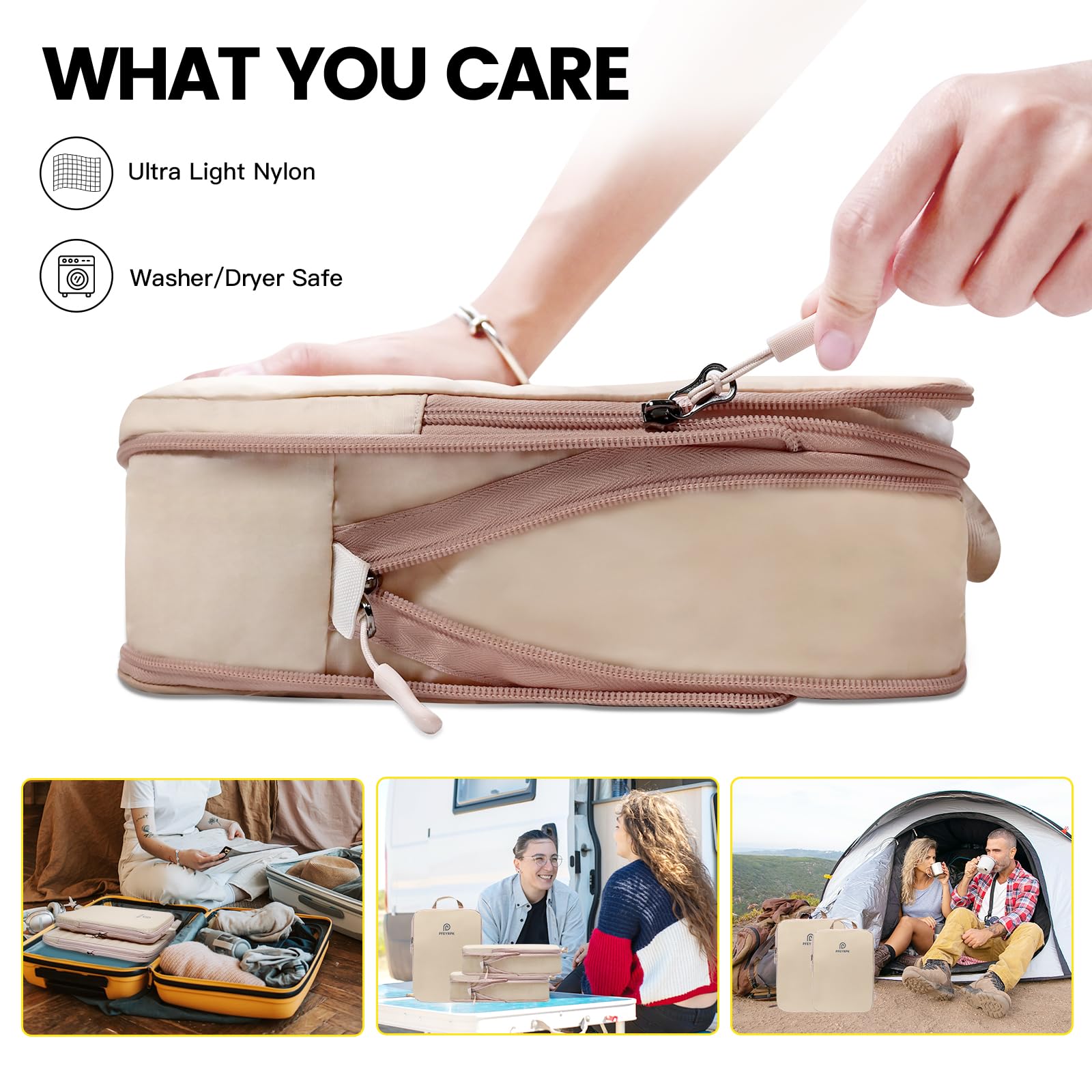 Snapklik.com : Compression Packing Cubes For Suitcases,7 Set Travel ...
