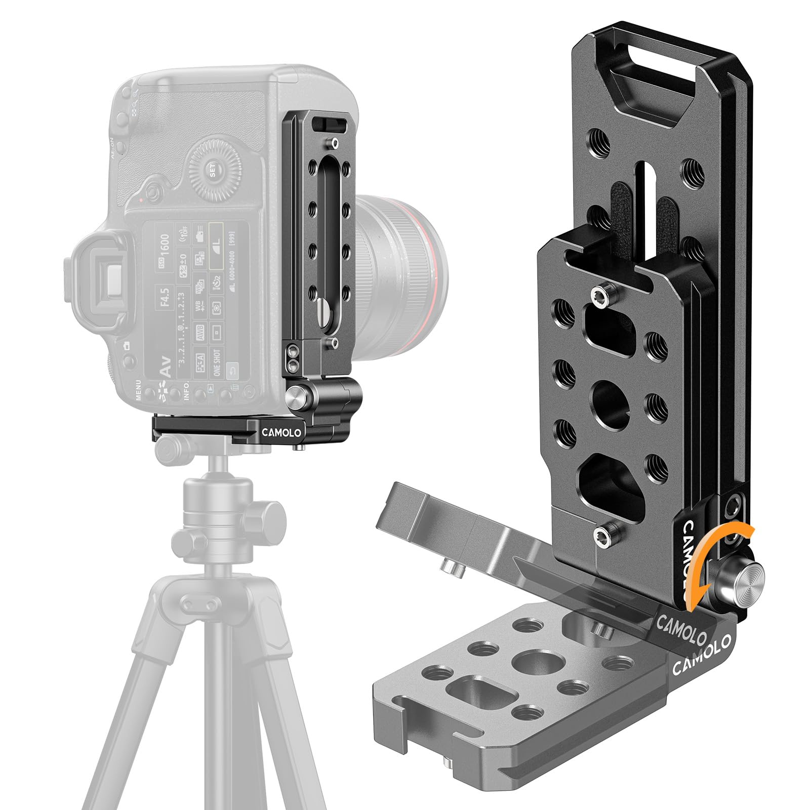 Amazon.com : Foldable DSLR Camera L Bracket - Arca Base Universal ...