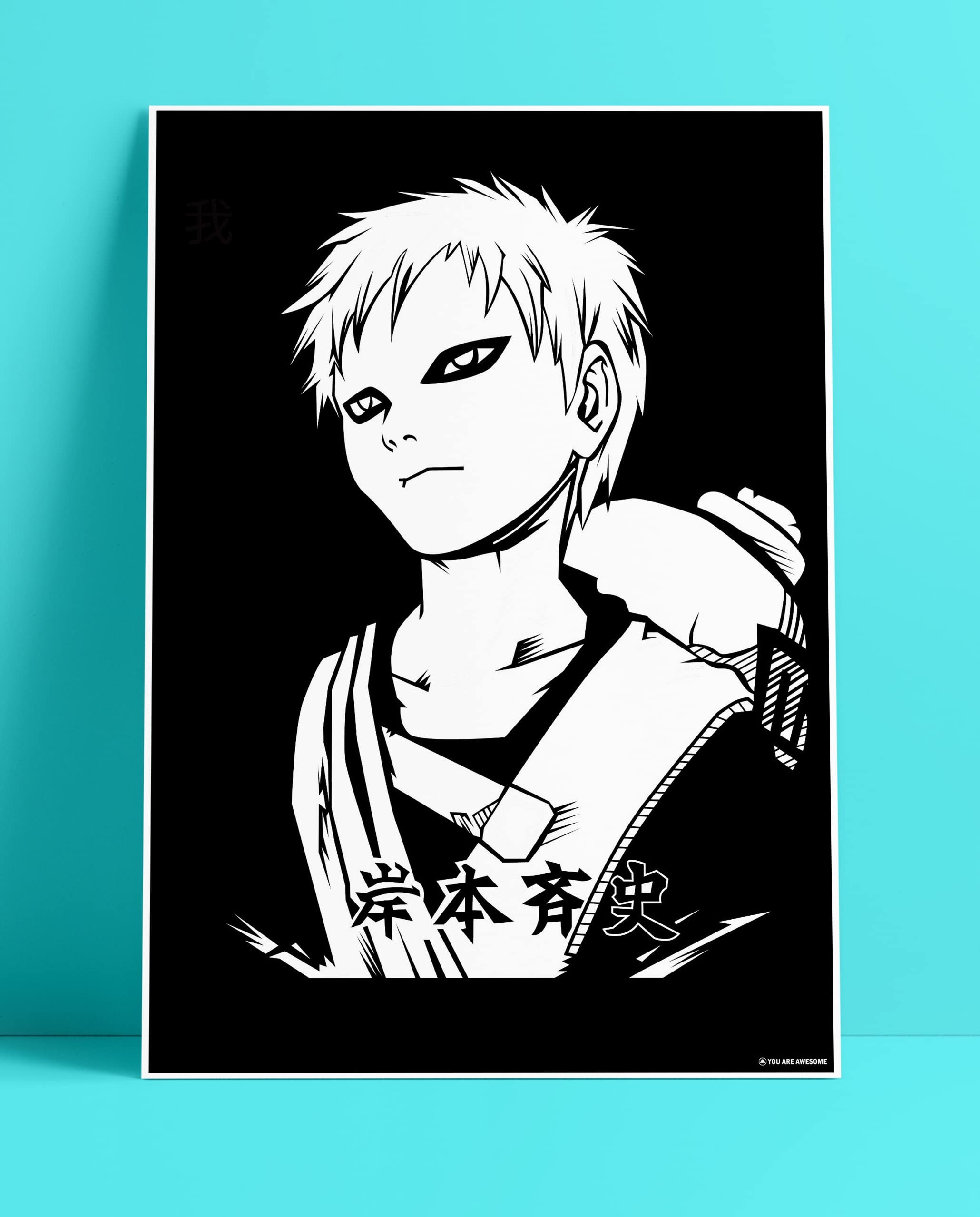 Gaara Drawings In Pencil Gaara Painting , An Art Acrylic By Kurotanart