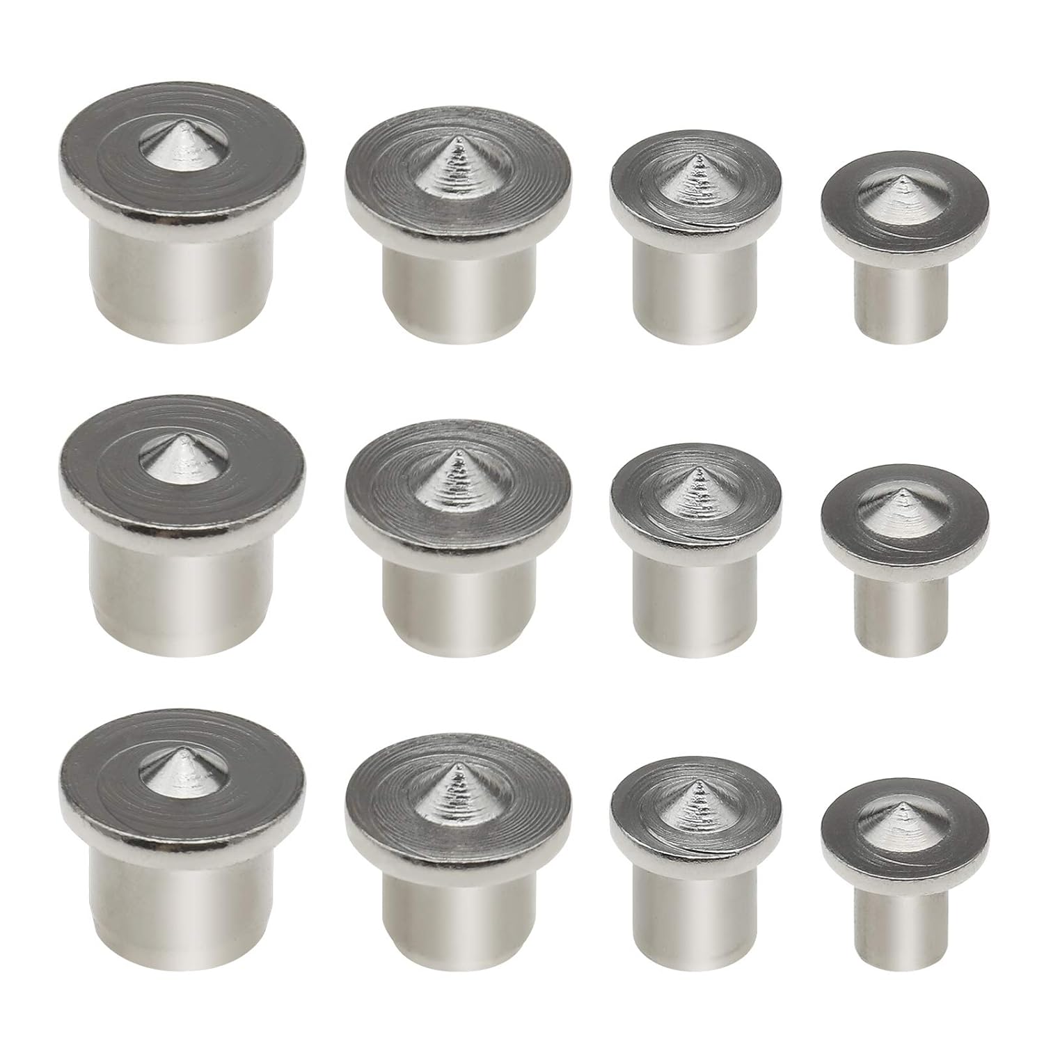 12pcs Woodworking Dowel Pin Center Points Set 6mm 8mm 10mm 12mm Locator ...