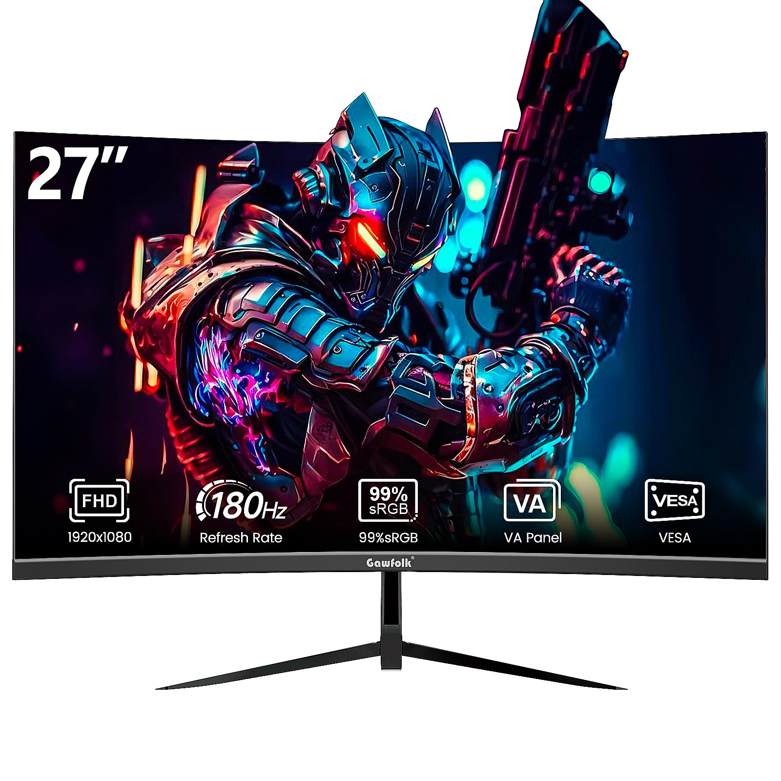 Snapklik.com : 27 Inch Gaming Monitor, 144hz/180hz Computer Display FHD ...