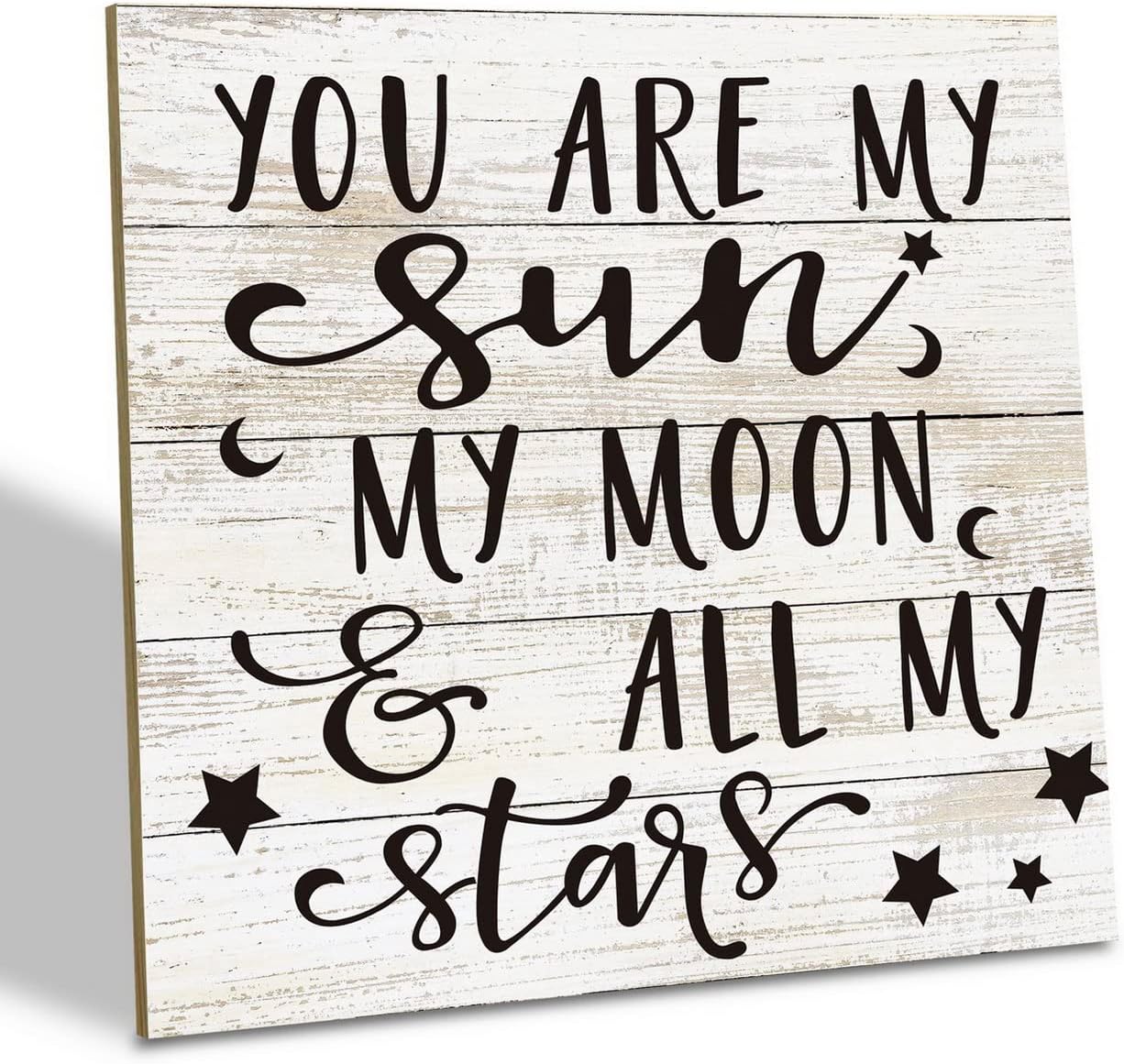 Amazon.com: Family Sign, You Are My Sun, My Moon, & All My Stars, Wood ...