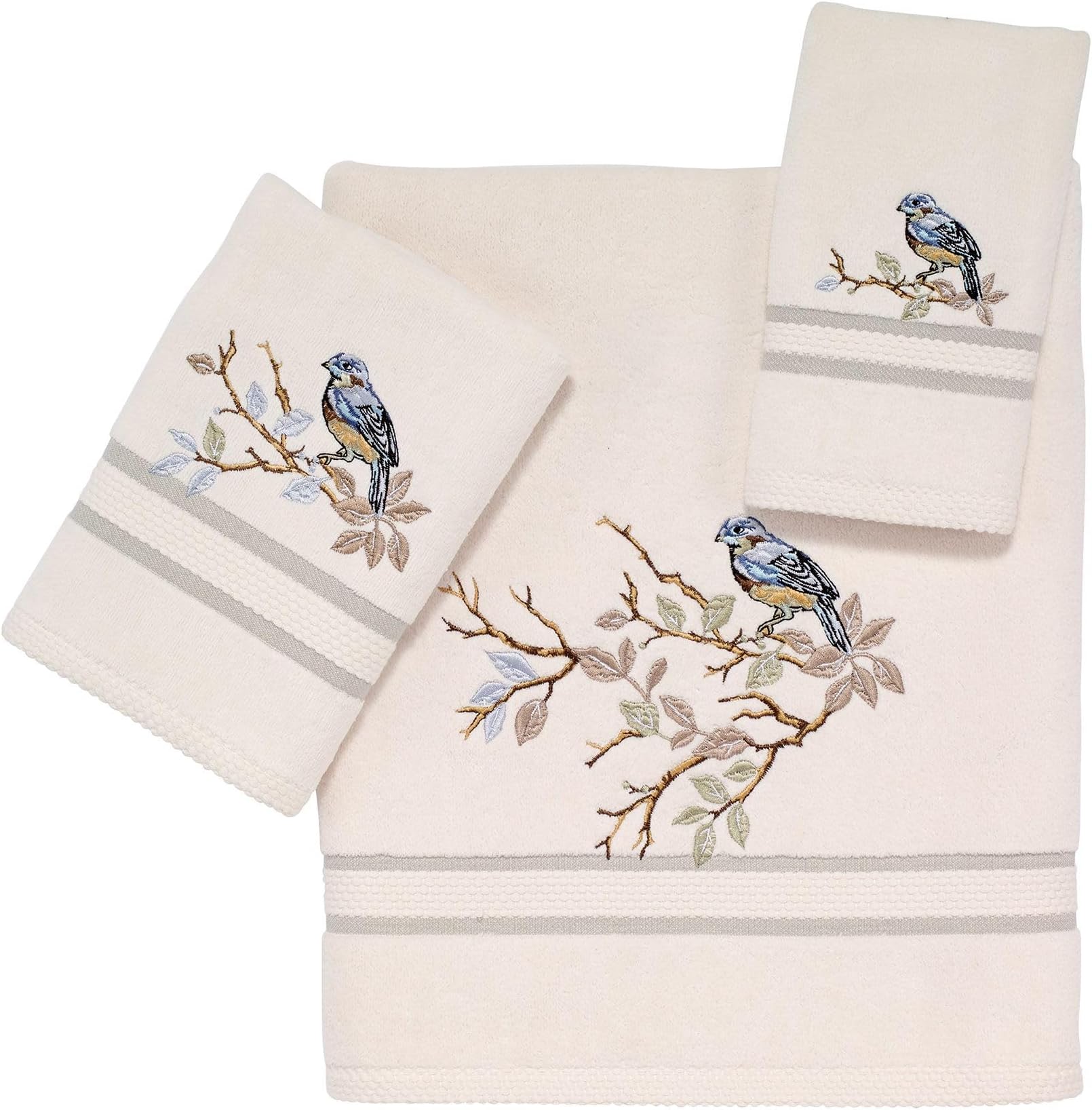 Amazon.com: Avanti Linens - 3pc Towel Set, Soft & Absorbent Cotton ...