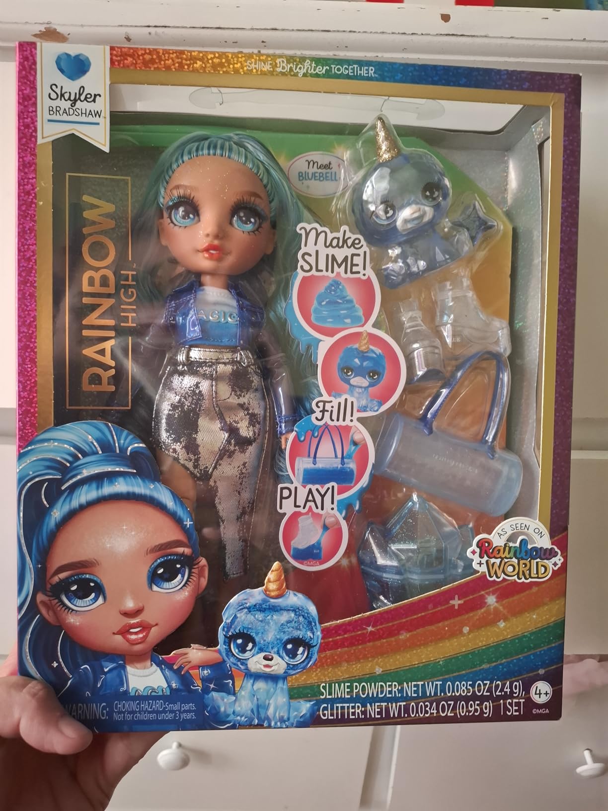 Rainbow High Skyler, Azul con Kit de Limo y Mascota, muñeca de Moda ...