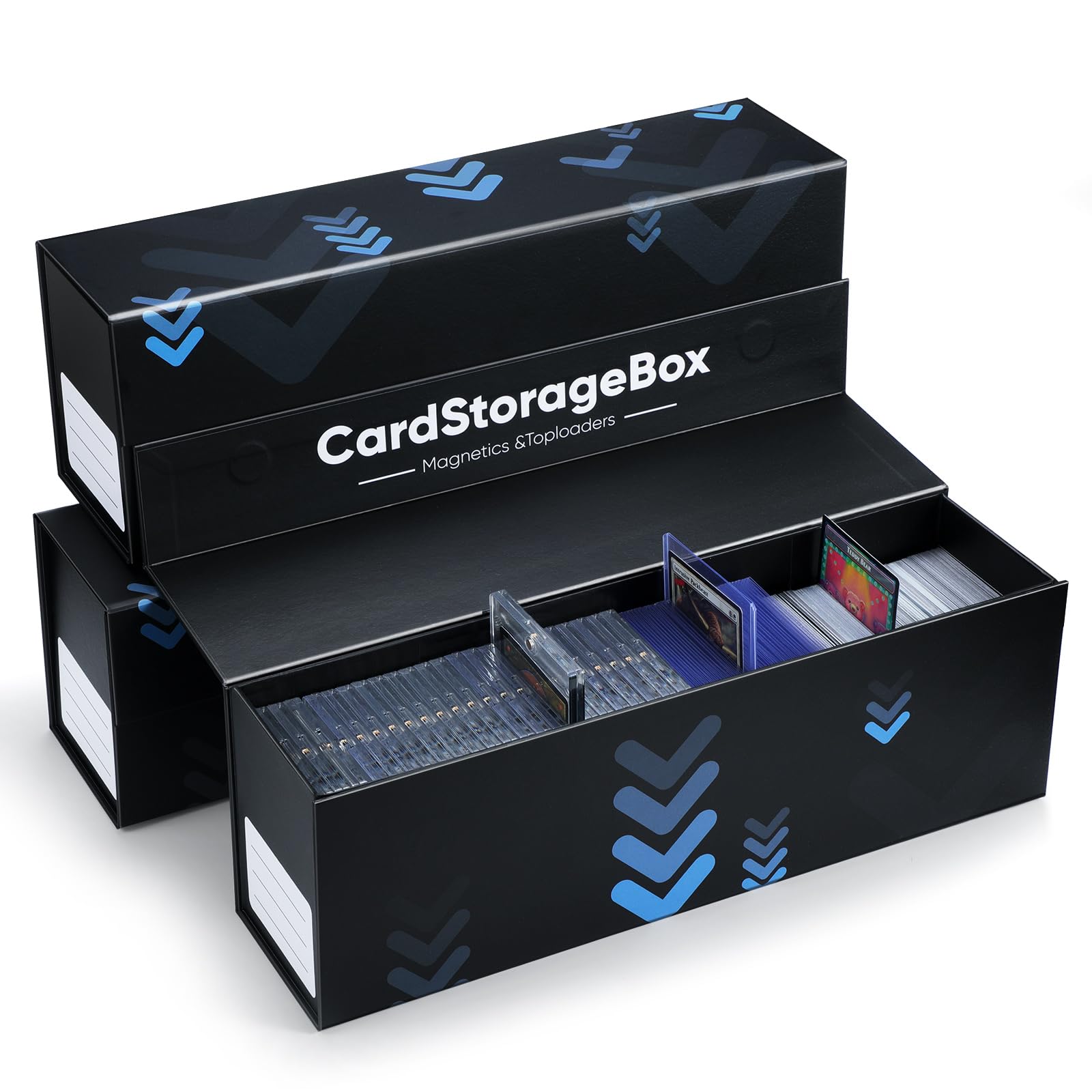 Amazon.com: sysdmno Trading Card Storage Box,Magnetic Closure Card Box ...