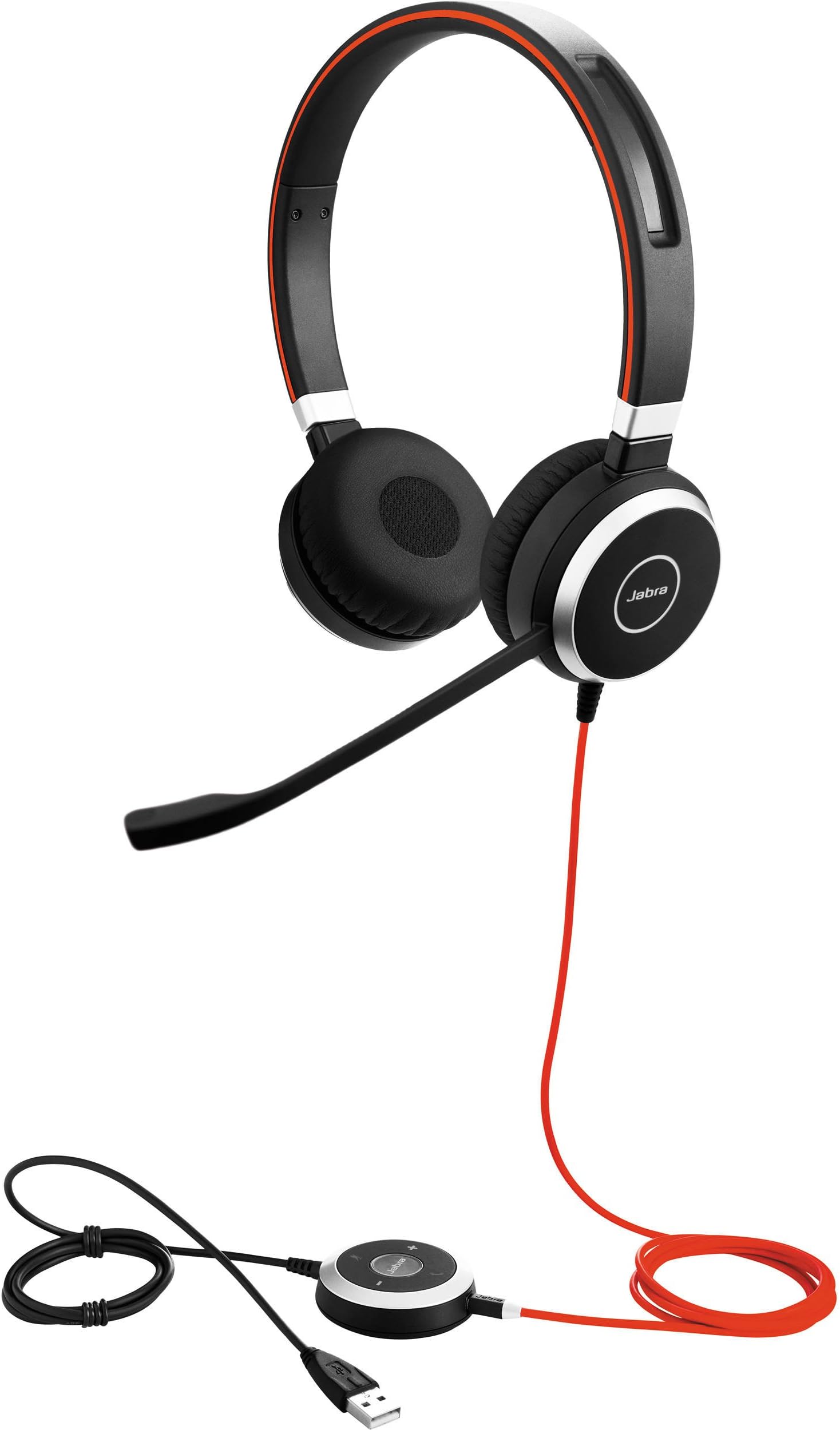 Jabra Evolve 40 UC Stereo Headset – Unified Communications Headphones ...