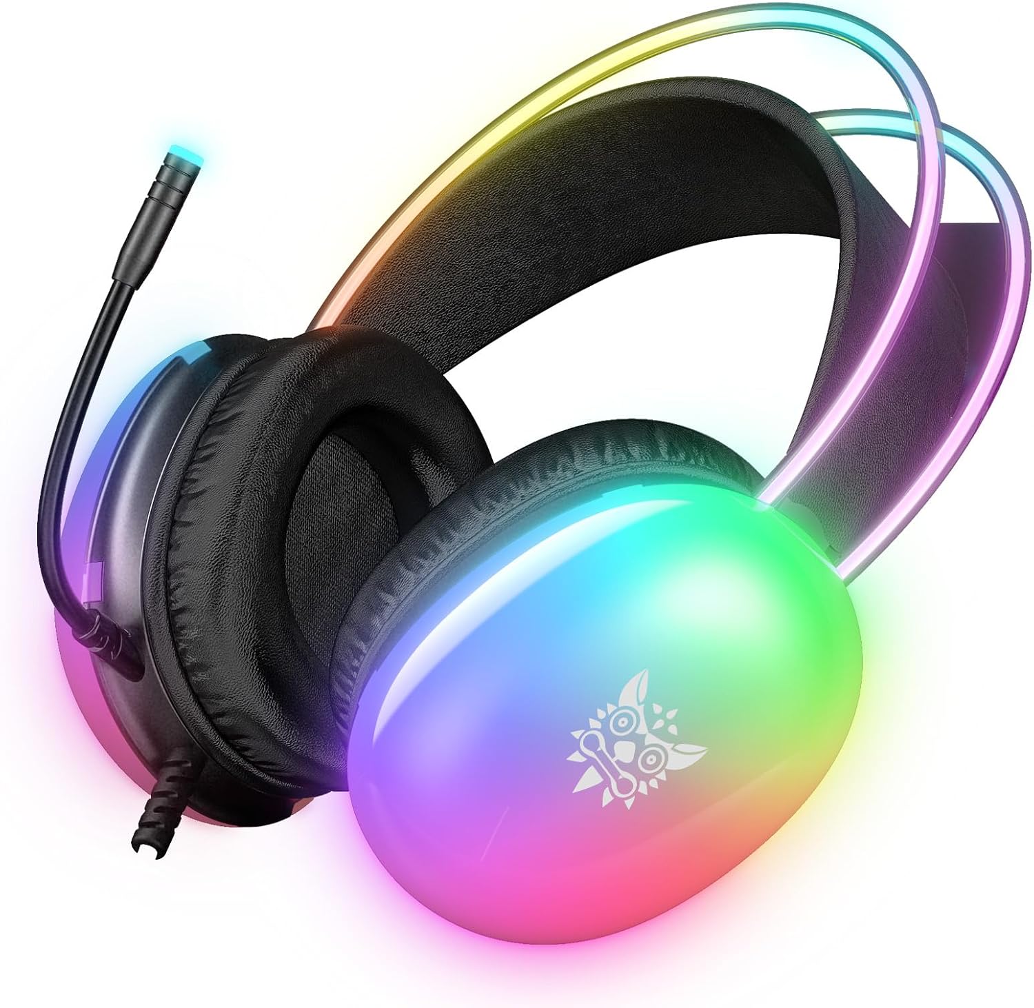Amazon.com: ONITOON Gaming Headset with RGB Lighting, Wired Over-Ear ...