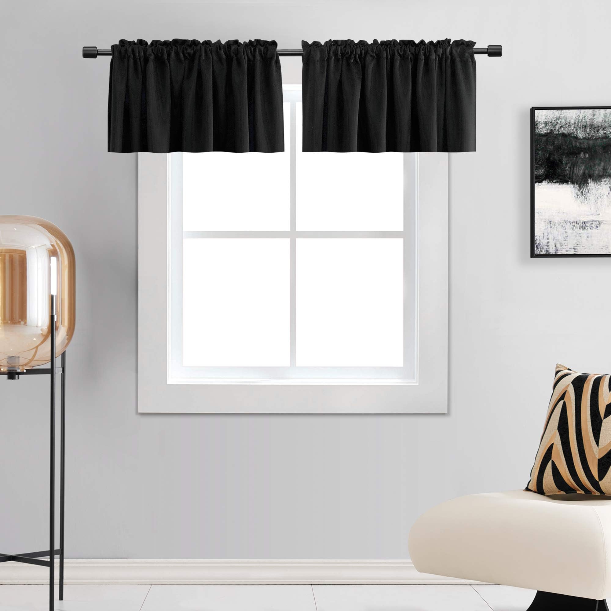 Amazon.com: Allenjoy 52'' x 18'' Blackout Valance for Bedroom/Living ...