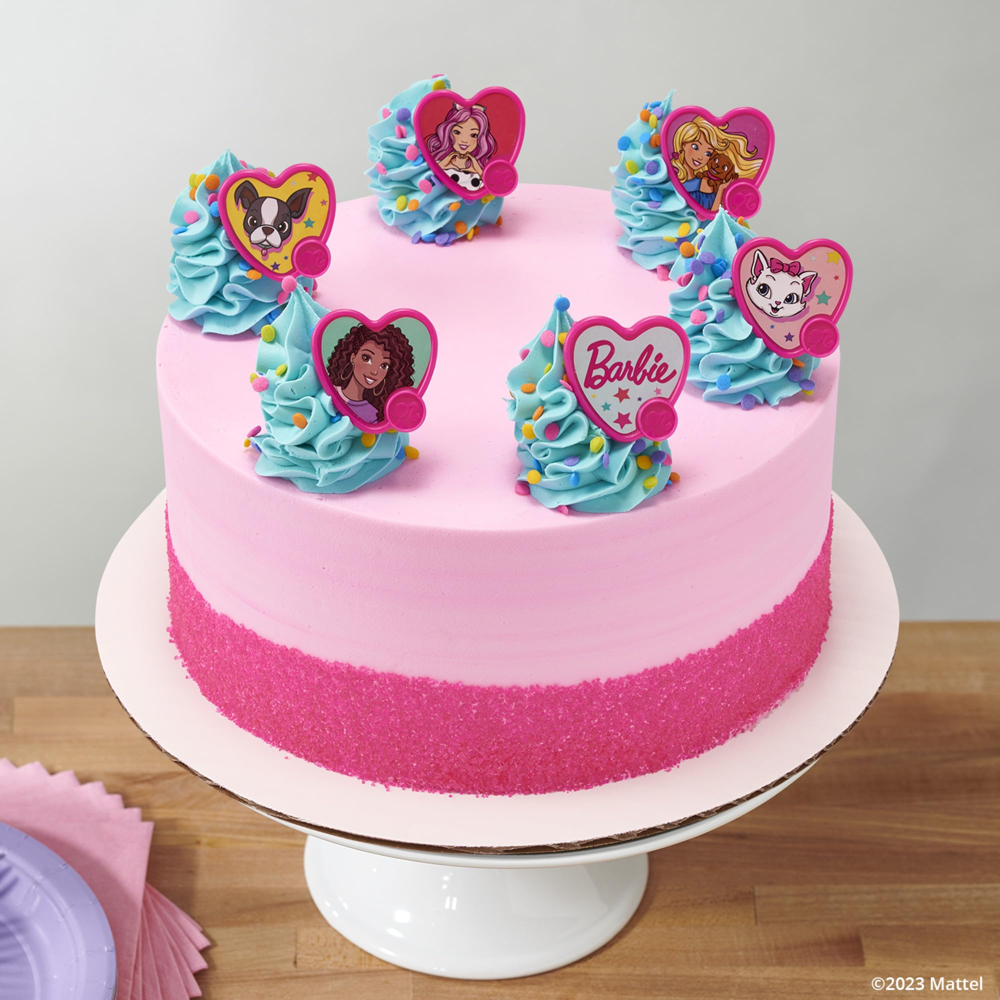 Snapklik.com : DecoPac Barbie Be The Future Rings, Pink Heart Shaped ...
