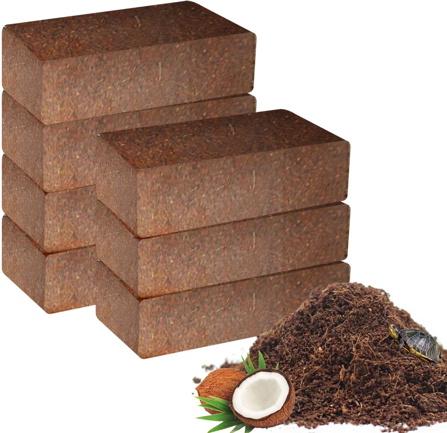 Amazon.com : waazoorep 7PACK Compressed Coconut Fiber Substrate,Organic ...