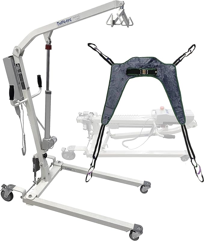Amazon.com: Tuffcare Full Electric Patient Lift - Deluxe Rhino Lift ...