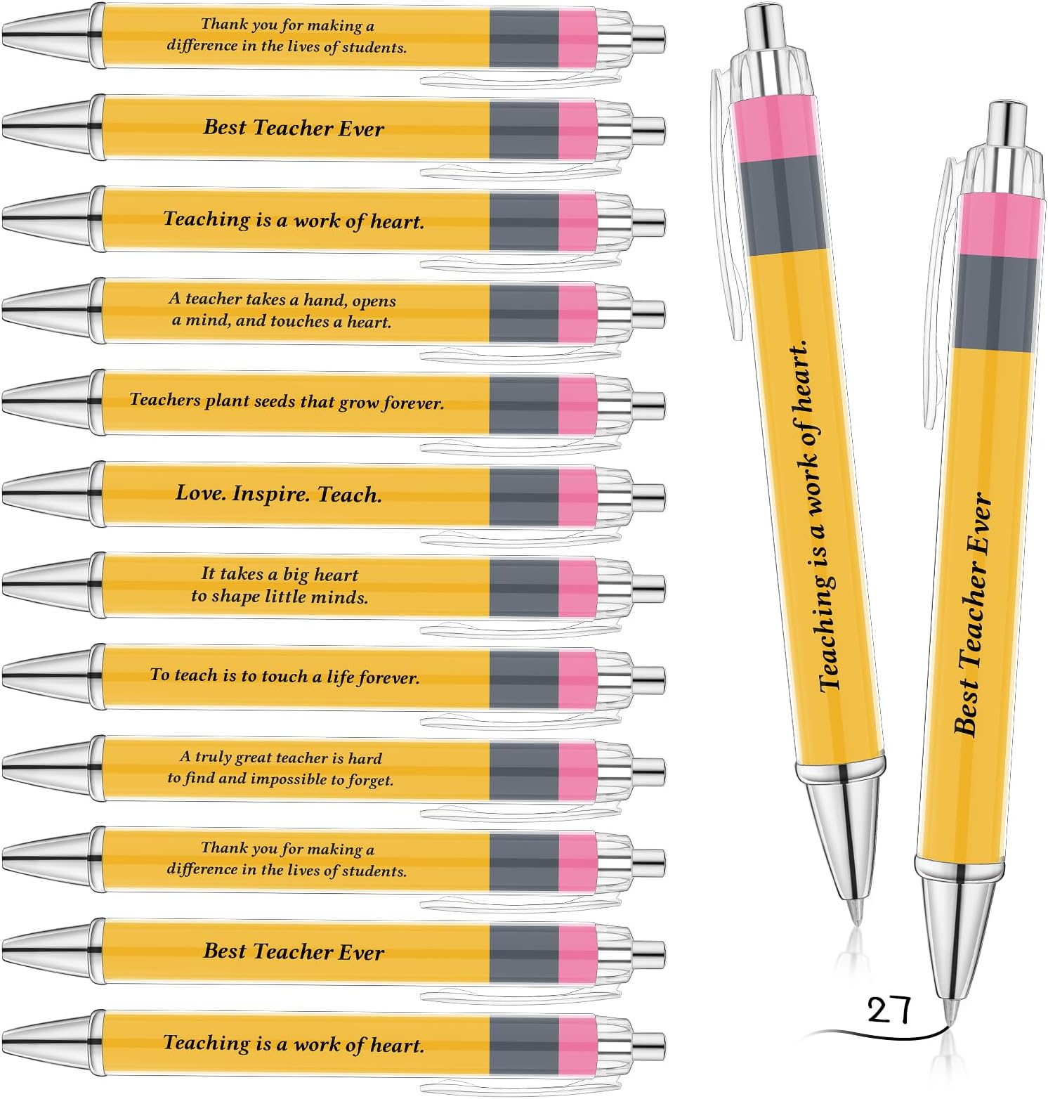 Amazon.com : Sinload 27 Pcs Teacher Appreciation Pens Gifts ...