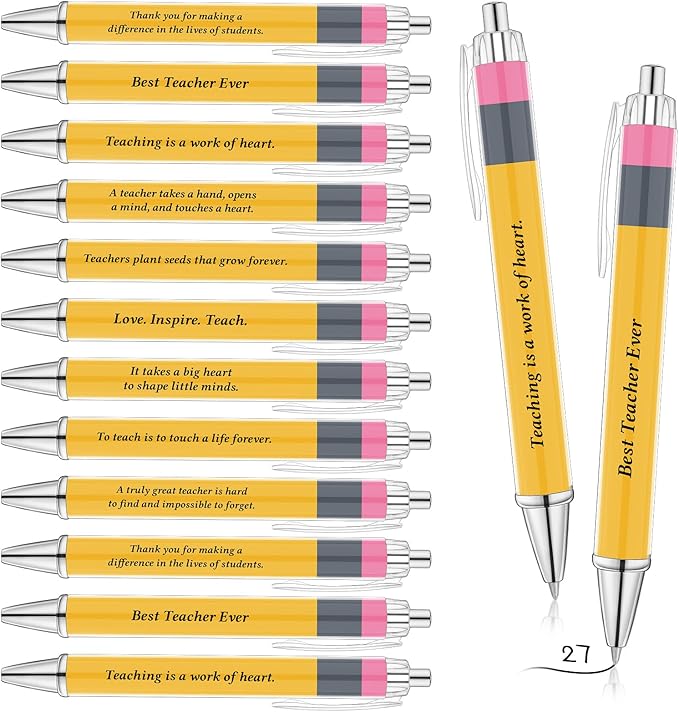 Amazon.com : Sinload 27 Pcs Teachers Pens Bulk Teacher Appreciation ...