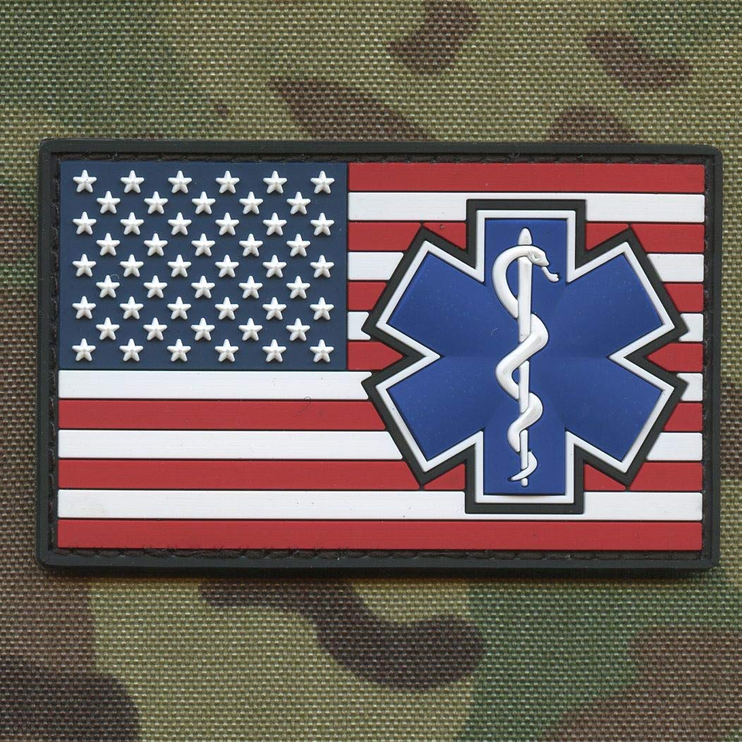 Buy USA America Star of Life EMS EMT Paramedic Medic MED Morale PVC ...