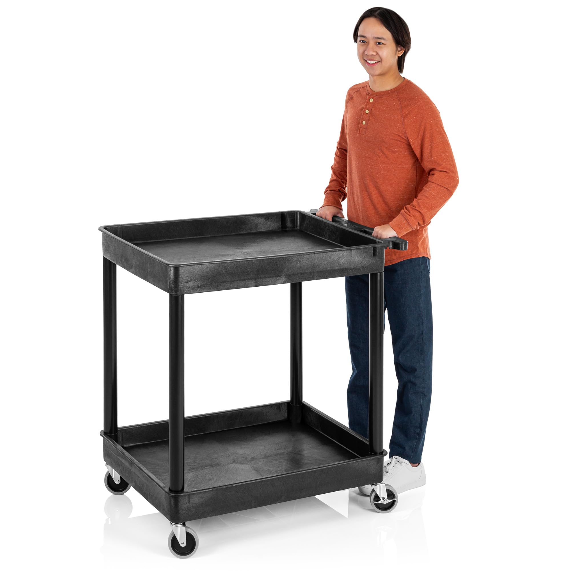 Amazon.com: Stand Steady Tubstr Large 2 Shelf Utility Cart Supports Up ...