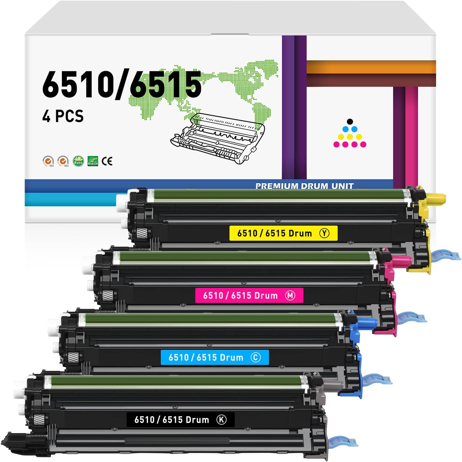 Amazon.com: MasaiMara 6510 6515 Imaging Drum Cartridge Compatible for Xerox 108R01420 108R01419 ...