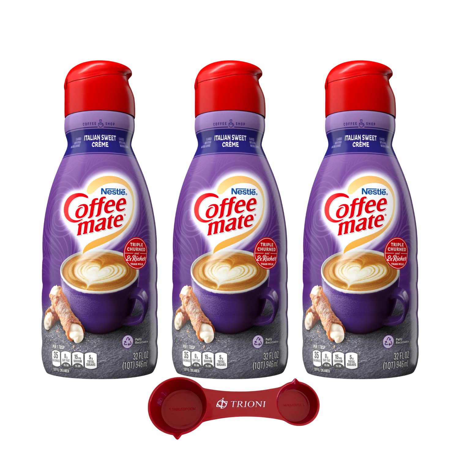Amazon.com: Italian Sweet Cream Coffee Creamer Bundle Contains Three (3 ...