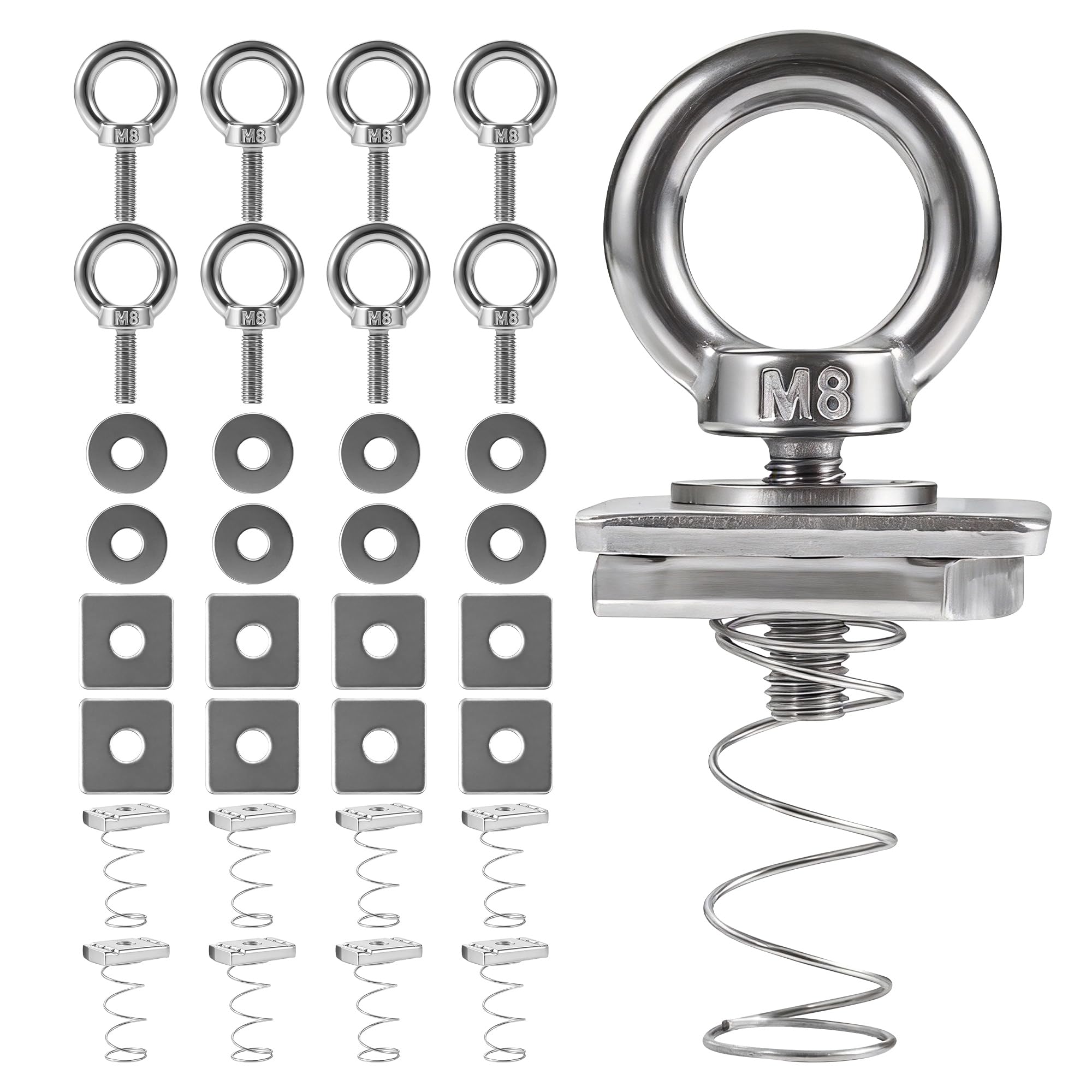 Snapklik.com : Strut Channel Nut And Eye Bolt Set - Heavy Duty ...