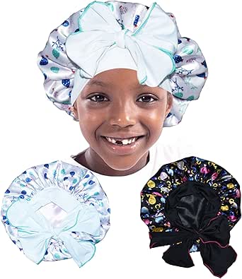 Amazon.com: BONNET QUEEN 2Pcs Double Layer Small Baby Bonnet Kids ...