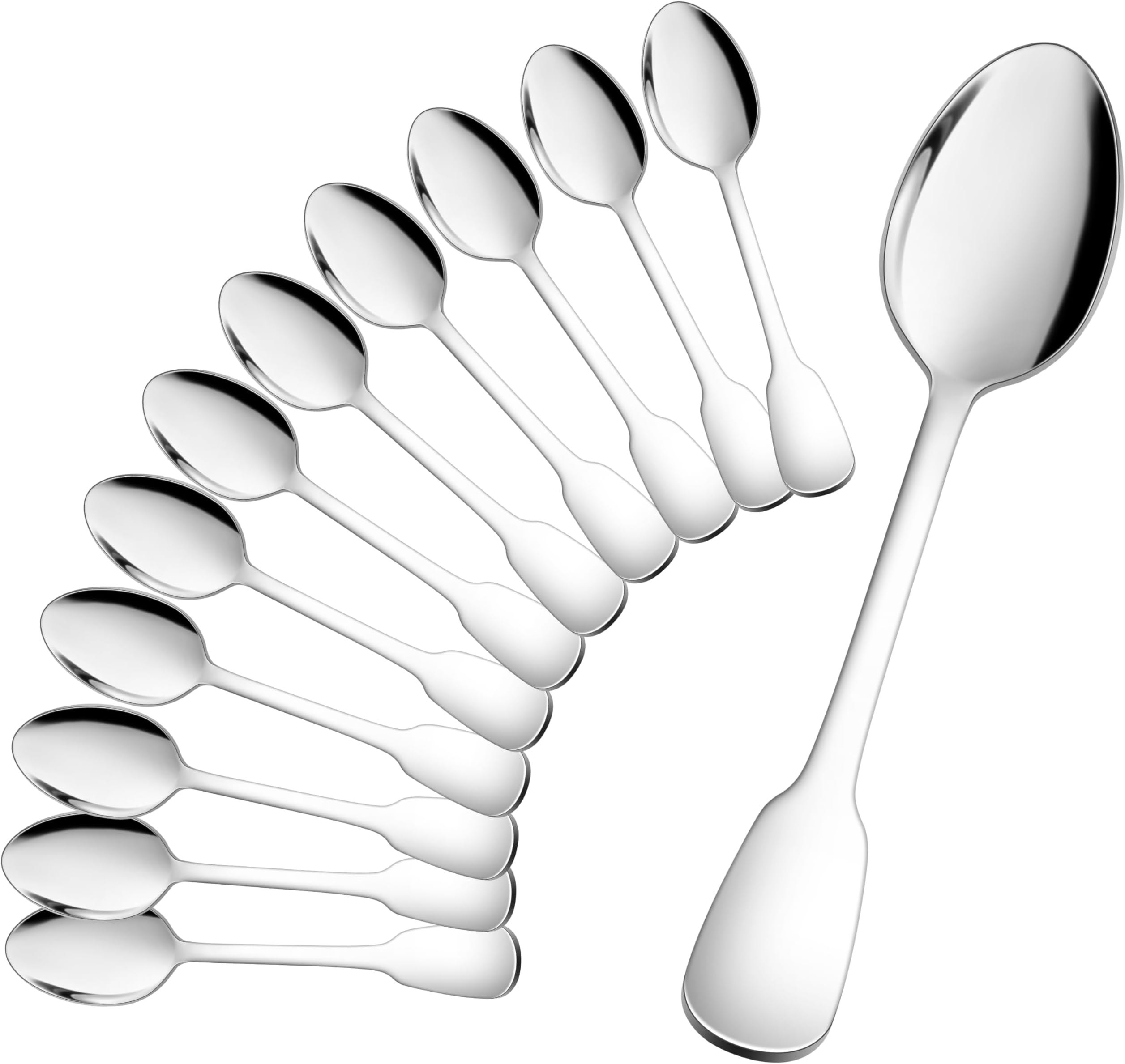 HaWare Teaspoons Set of 12, Stainless Steel Hammered Coffee Spoon ...