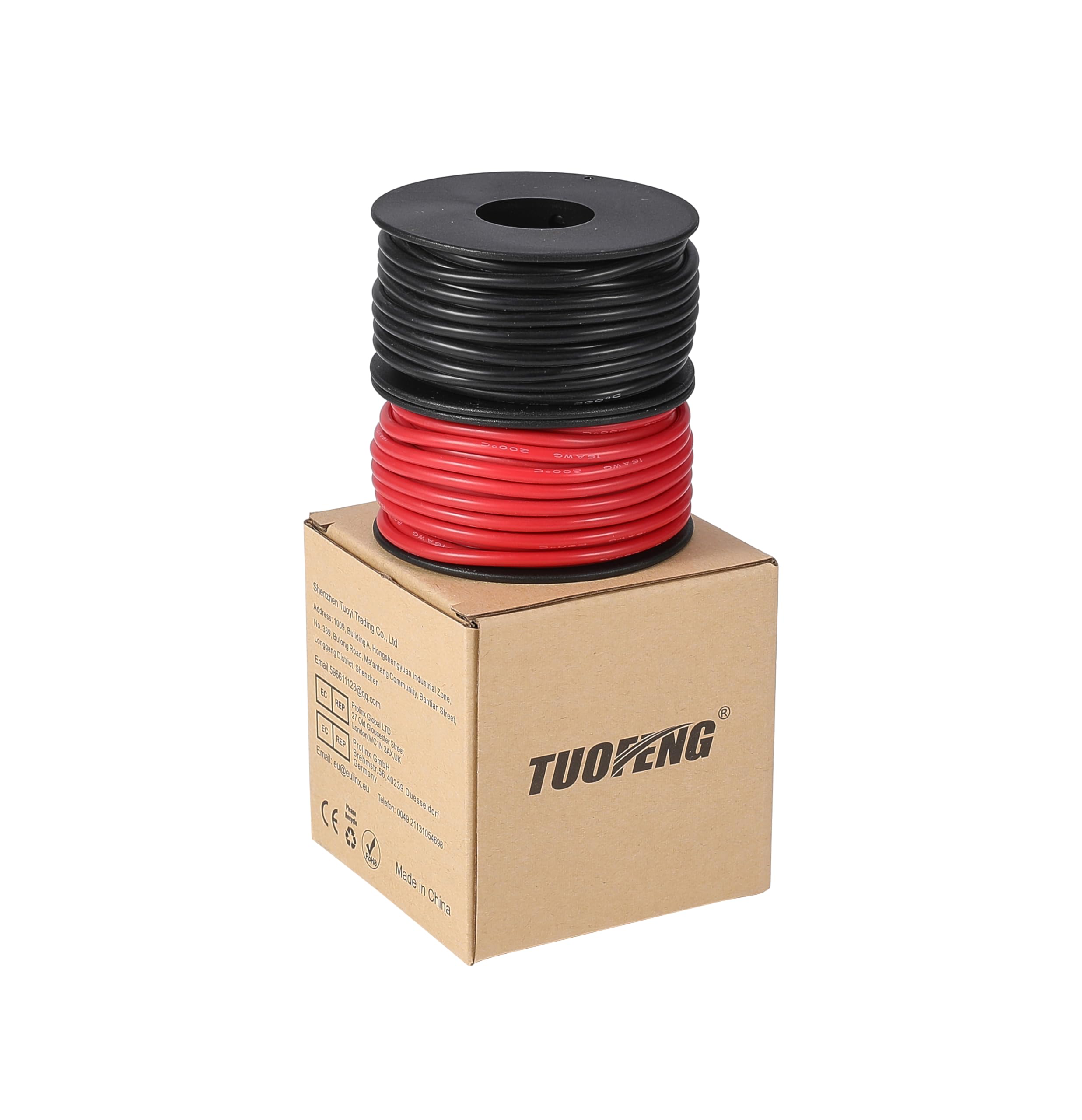 TUOFENG 16 awg Electronic Wire - 66 Feet Silicone Wire Flexible Tinned ...