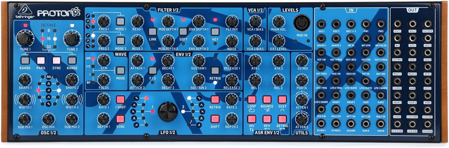 Amazon.com: Behringer PROTON Analog Paraphonic Semi-Modular Synthesizer ...