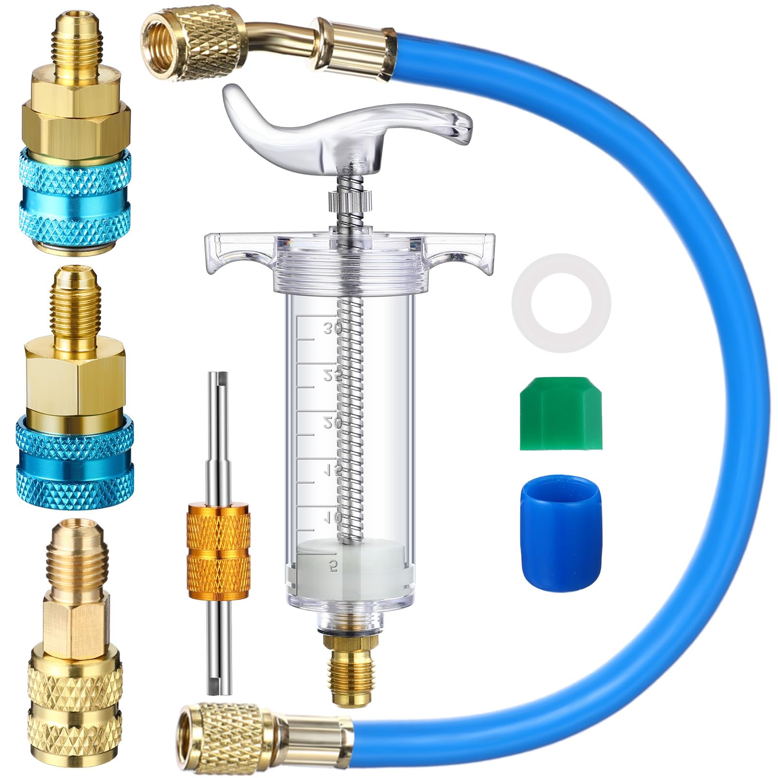 Snapklik.com : Tellegloww Oil And Dye Injector Kit 1/4" SAE