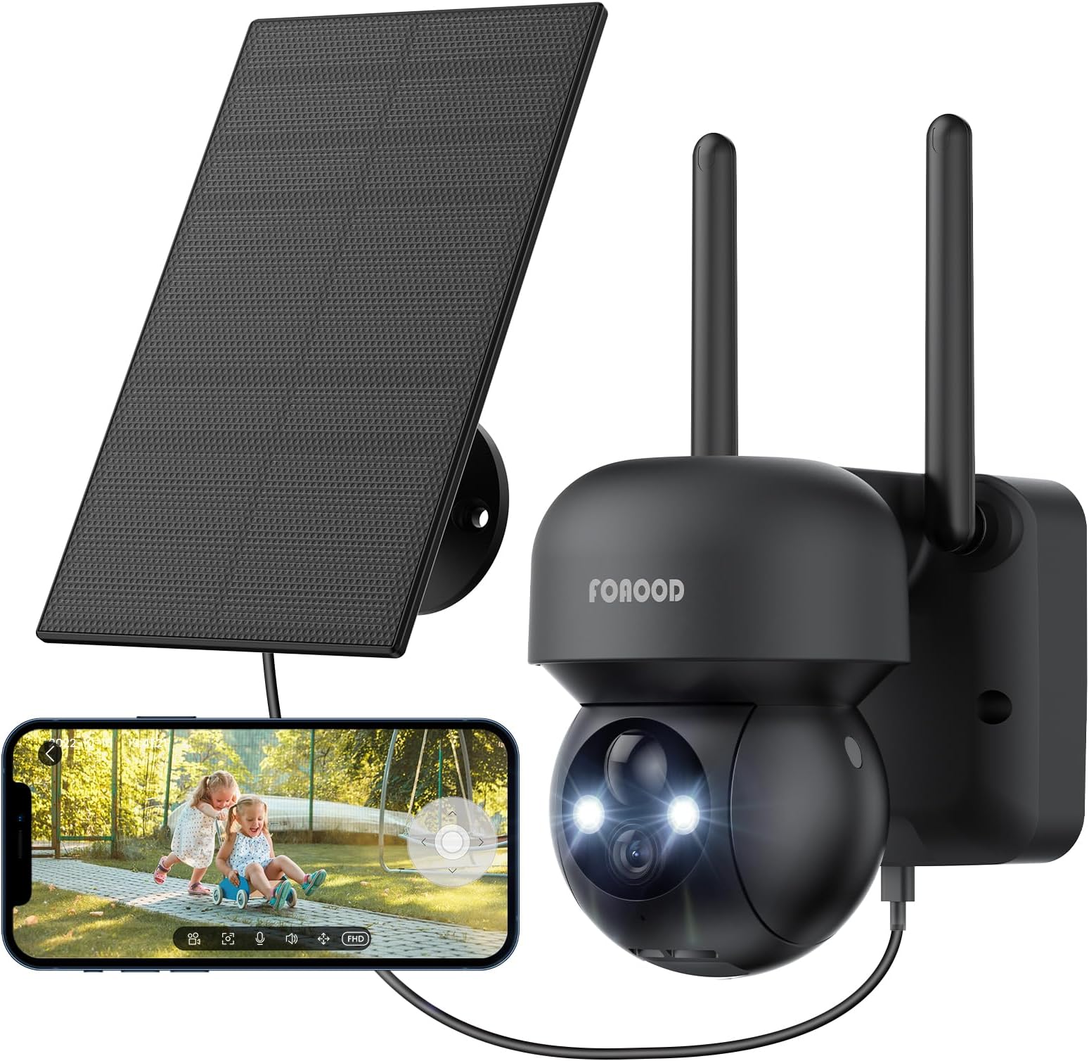 Amazon.com : Security Cameras Wireless Outdoor: Solar Cameras for Home ...