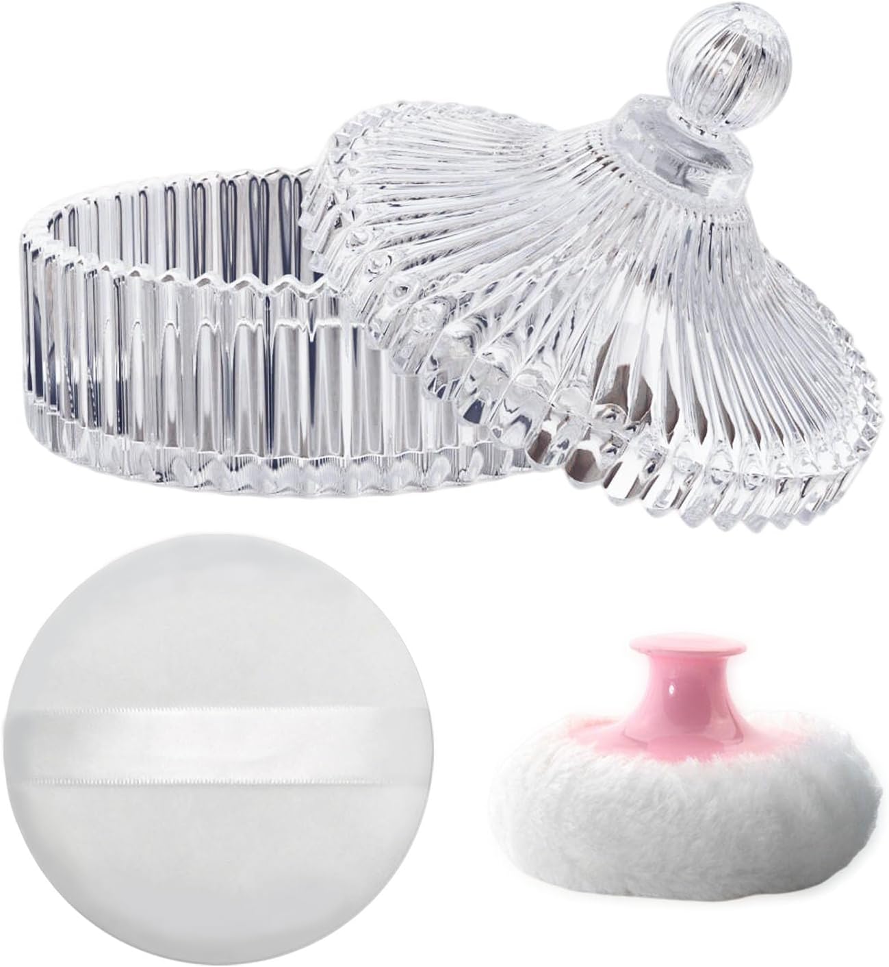 Amazon.com: LAKIRA Extra Large Body Powder Puff and Container, 5.35 ...