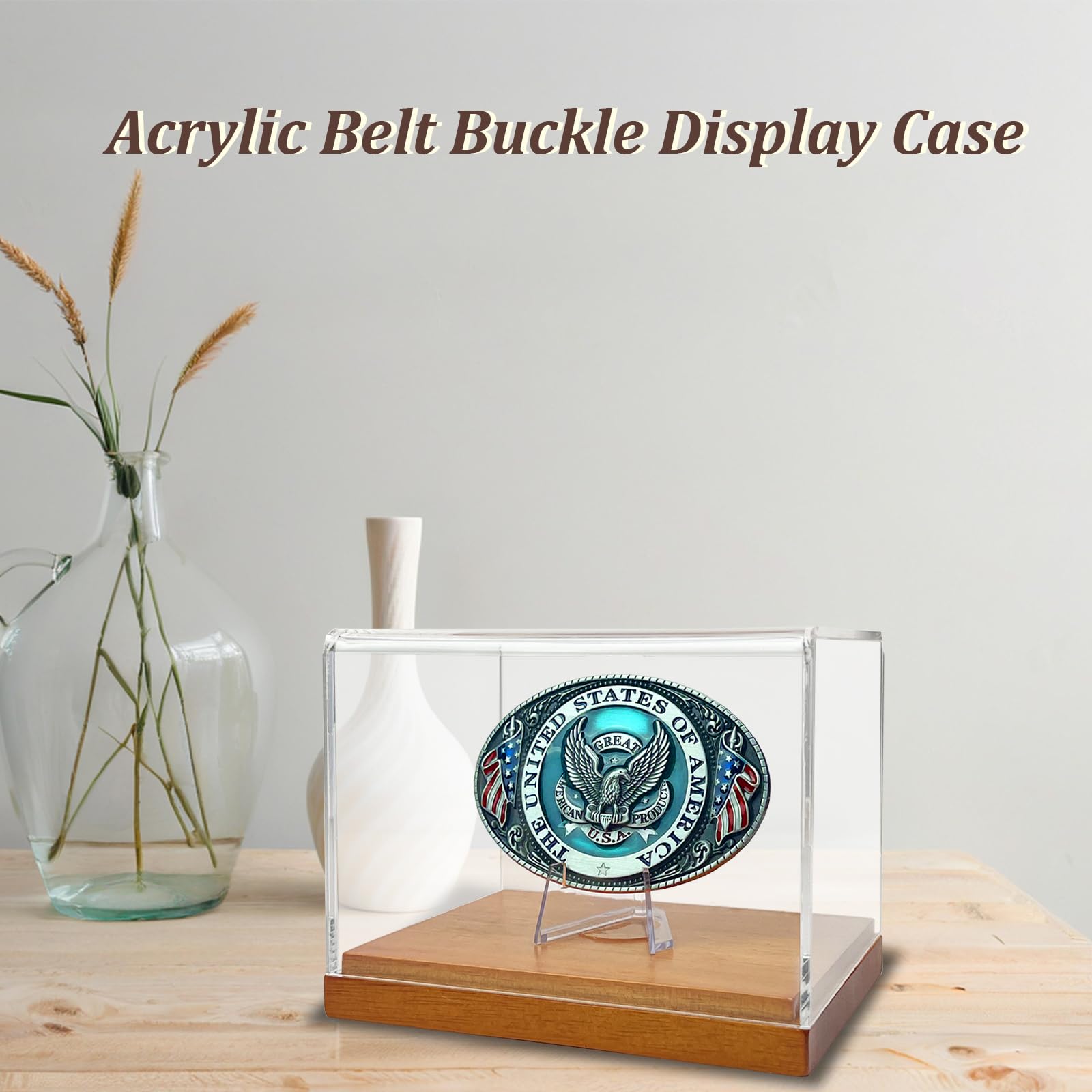 Snapklik.com : Belt Buckle Display Case Under 3.8 Inches Tall,Clear ...