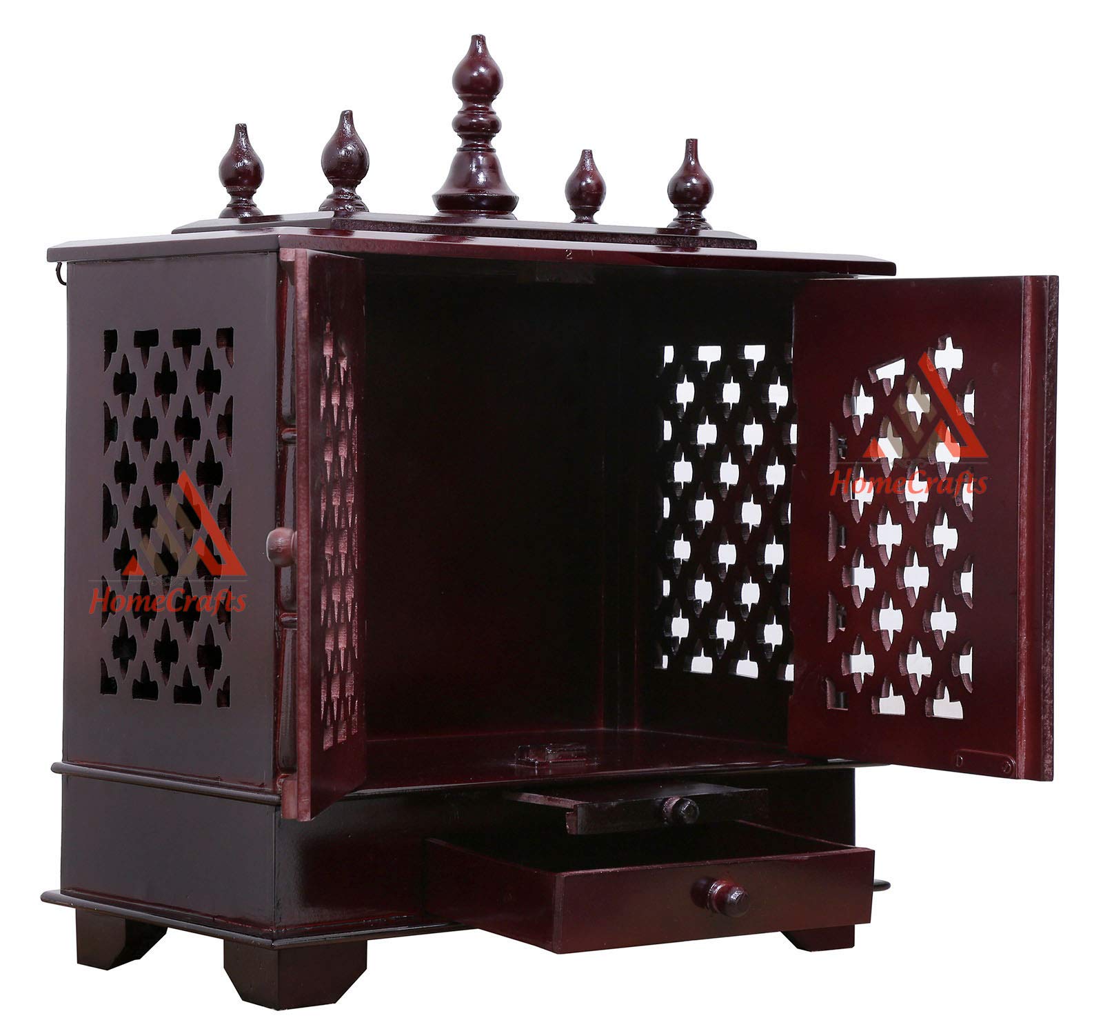 Buy Homecrafts Handpainted Wooden Temple/ god stand / pooja stand ...