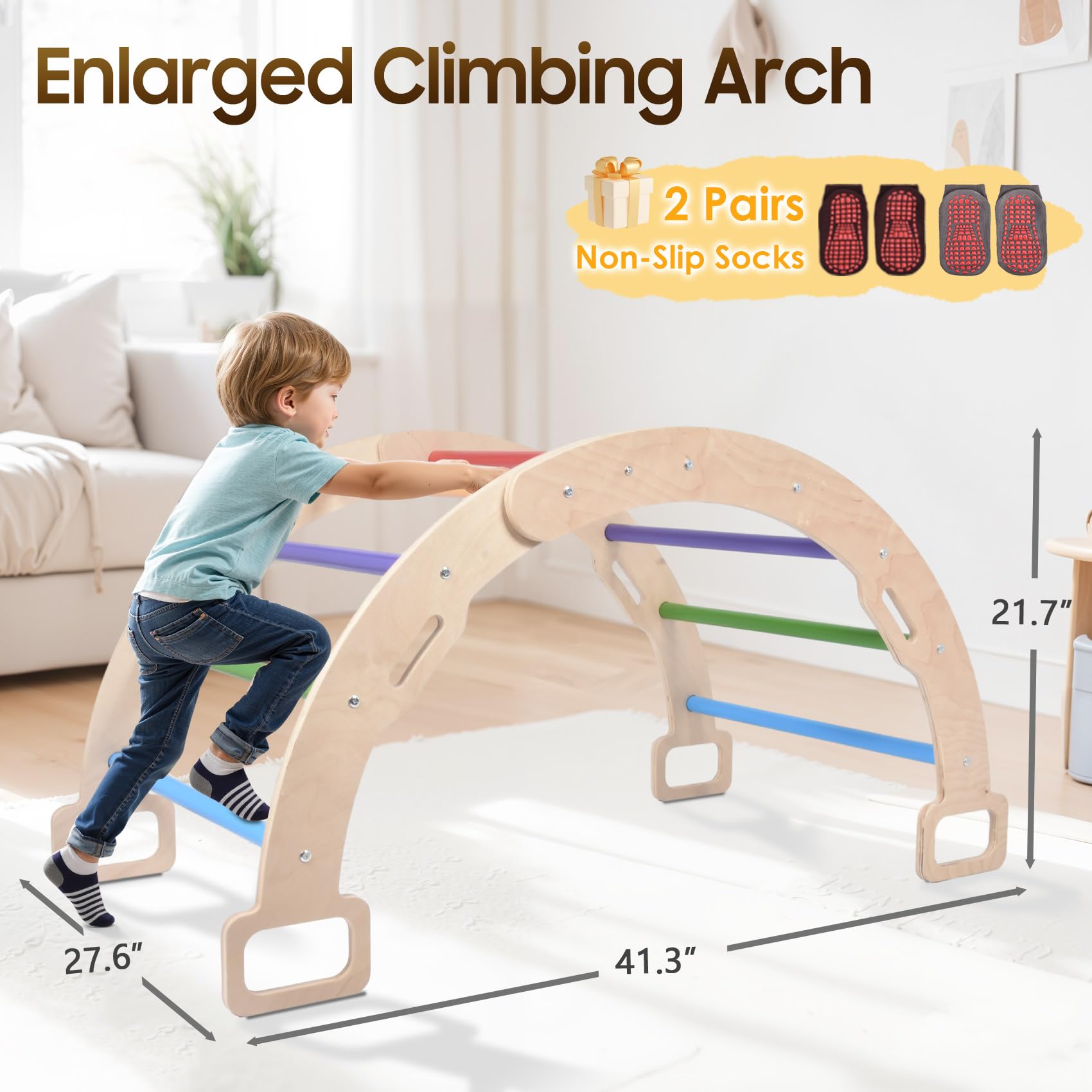 Snapklik.com : BIERUM Climbing Arch For Toddler - Montessori Arch ...
