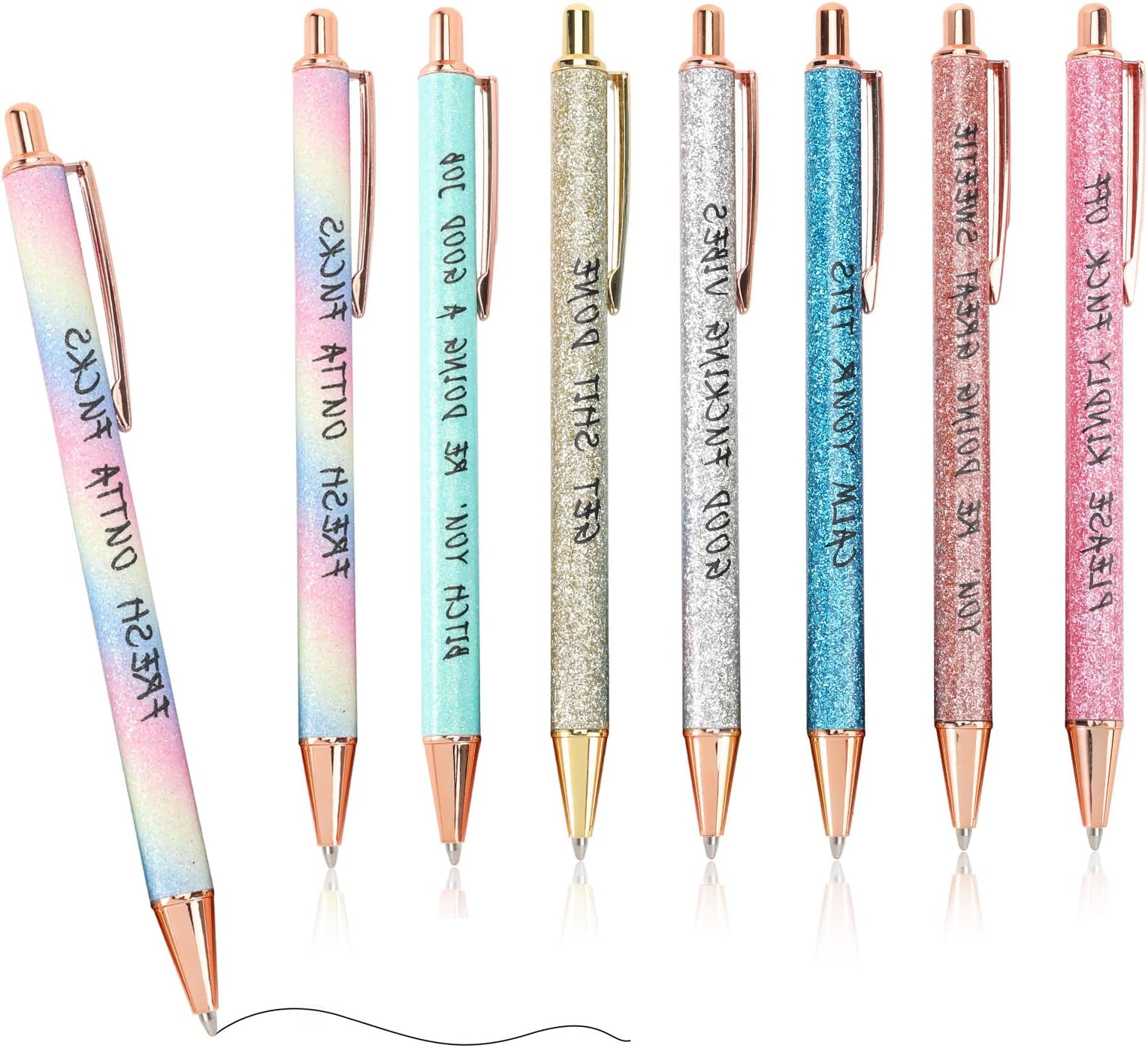 Amazon.com : ACE MOD 7pcs Curse Swear Word Negative Funny Passive Days ...