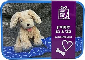 Widdle Gifts Ltd Gift in A Tin Craft/Activity Set Age 6+ - Puppy Sewing ...