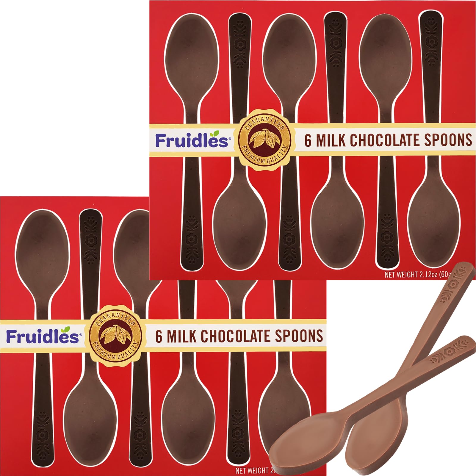 Amazon.com: Fruidles Milk Spoons, Candy Hot Stirring Edible Spoons ...
