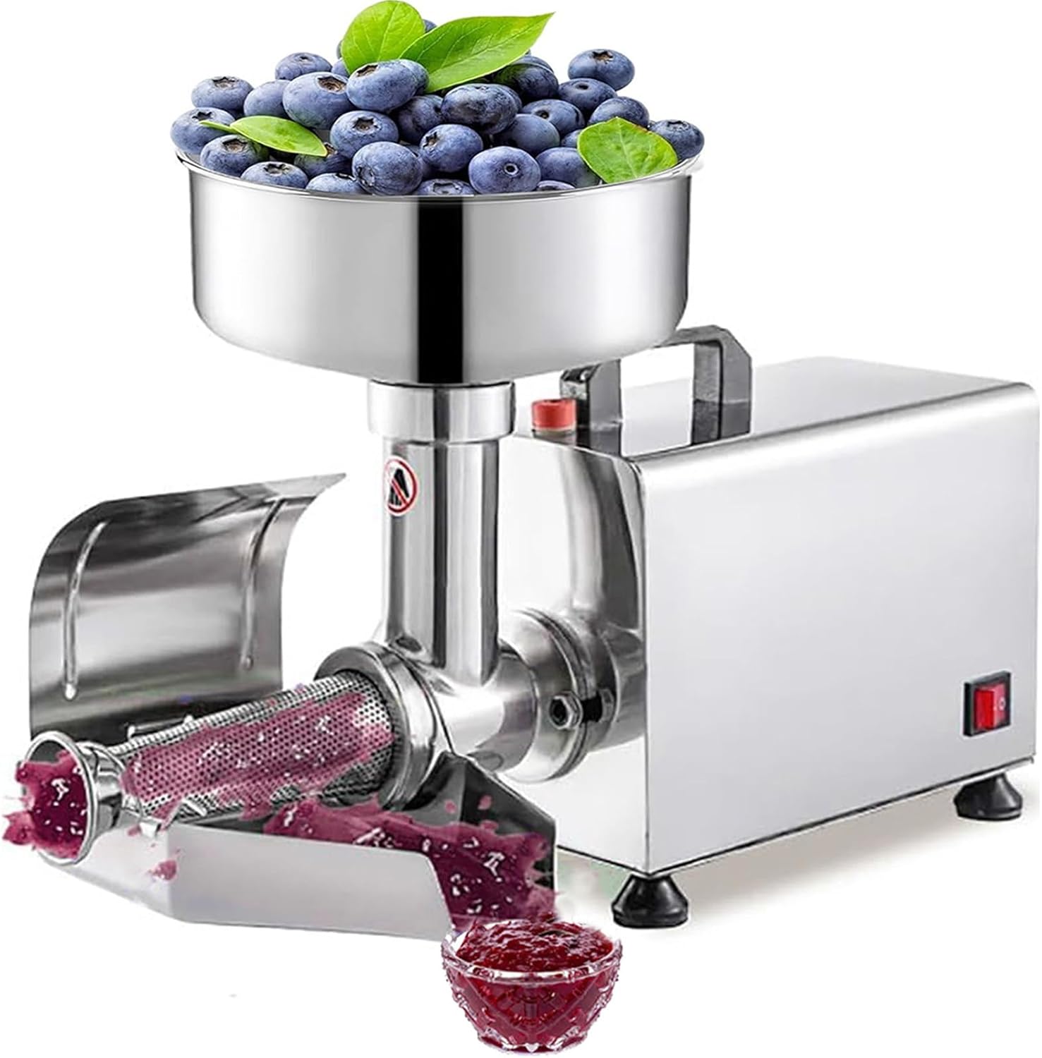 Amazon.com: Electric Tomato Strainer Machine, Commercial Stainless ...