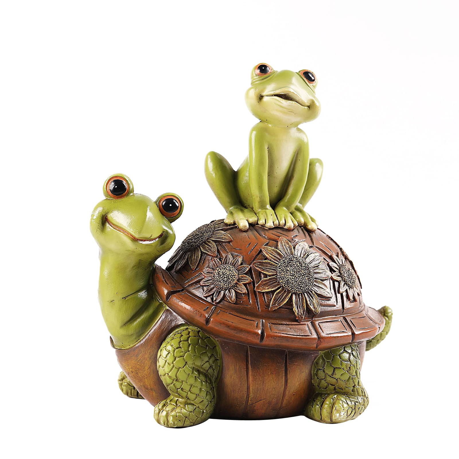 Amazon.com: Wowvip Frog Garden Statues Decor Outdoor, Resin Couple ...