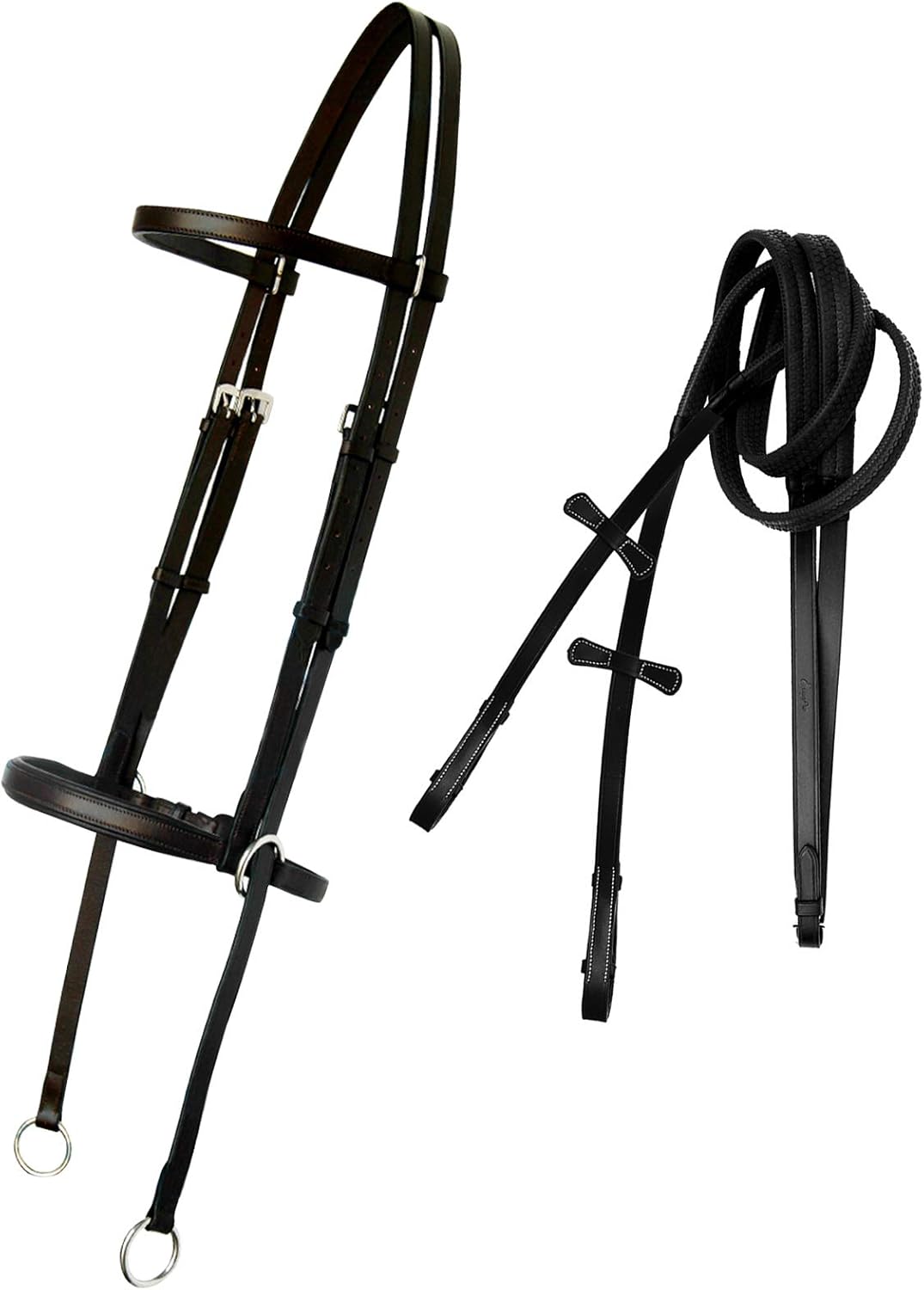 Amazon.com: Exion English Bitless Bridle with Reins for Horse ...