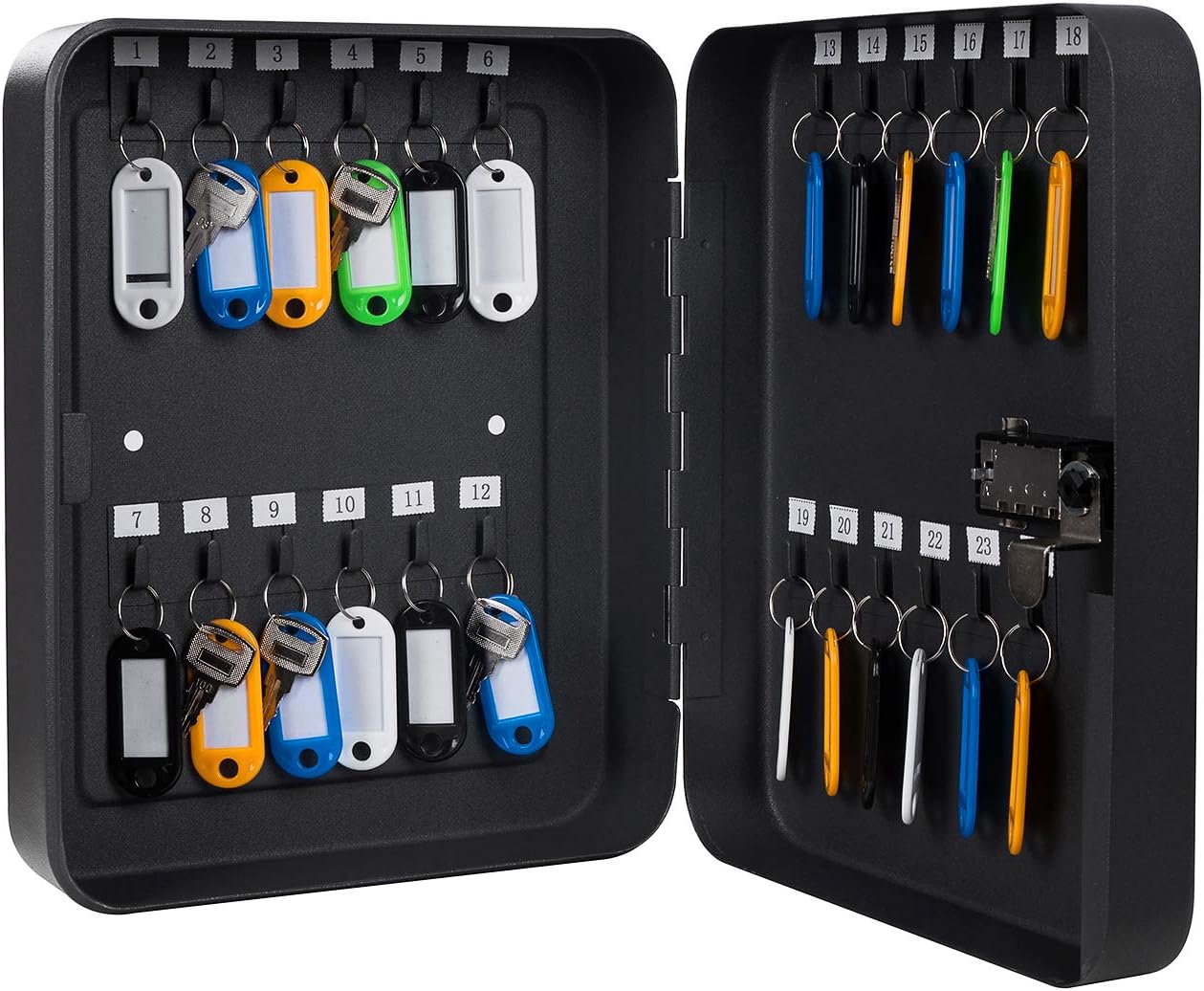 Key Cabinet Lock Box Wall Mount Key Box with Combination Lock Key ...