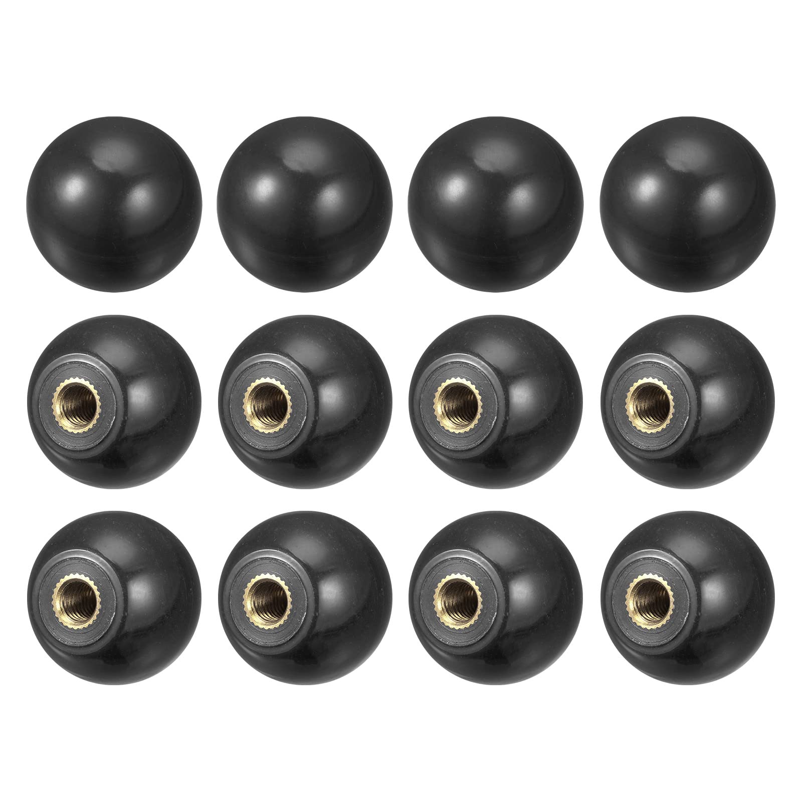 Amazon.com: uxcell 12Pcs Threaded Ball Knobs, M6 Female Thread ...