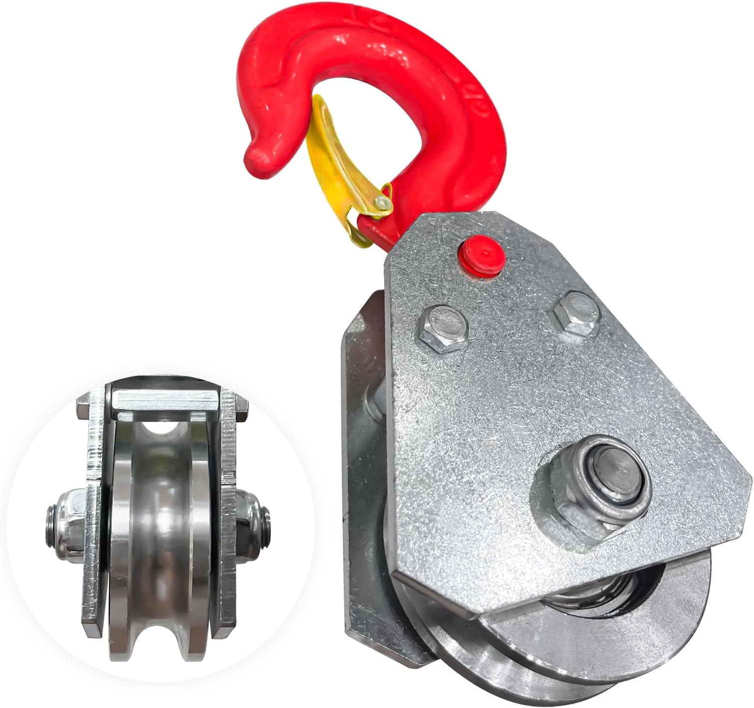 Amazon.com: SENKEYFE 2 Ton Snatch Block with Hook, 3" Sheave for 1/2 ...