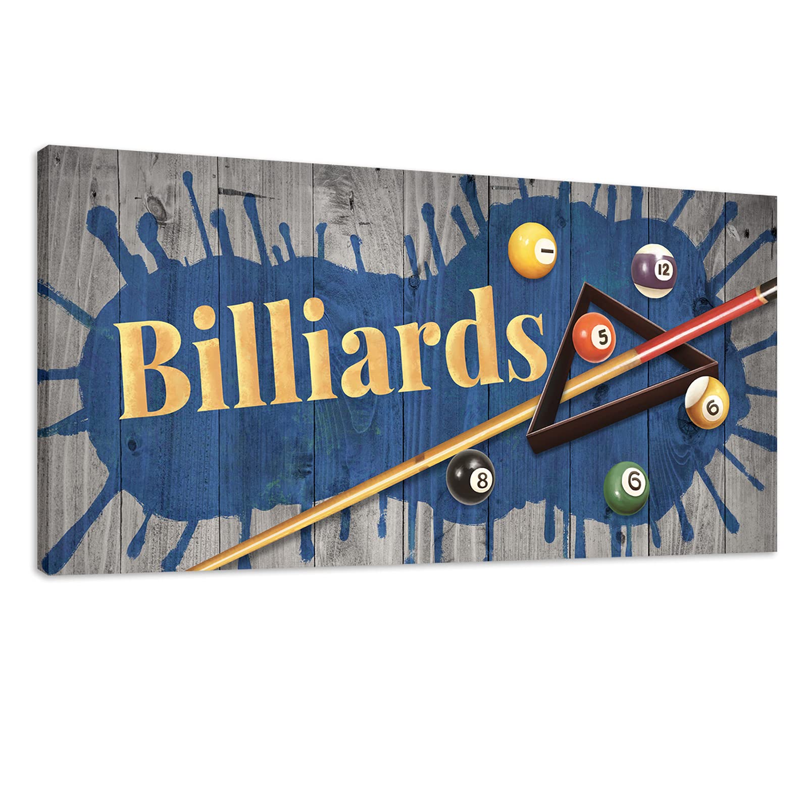 Canvas Pool Table Signs