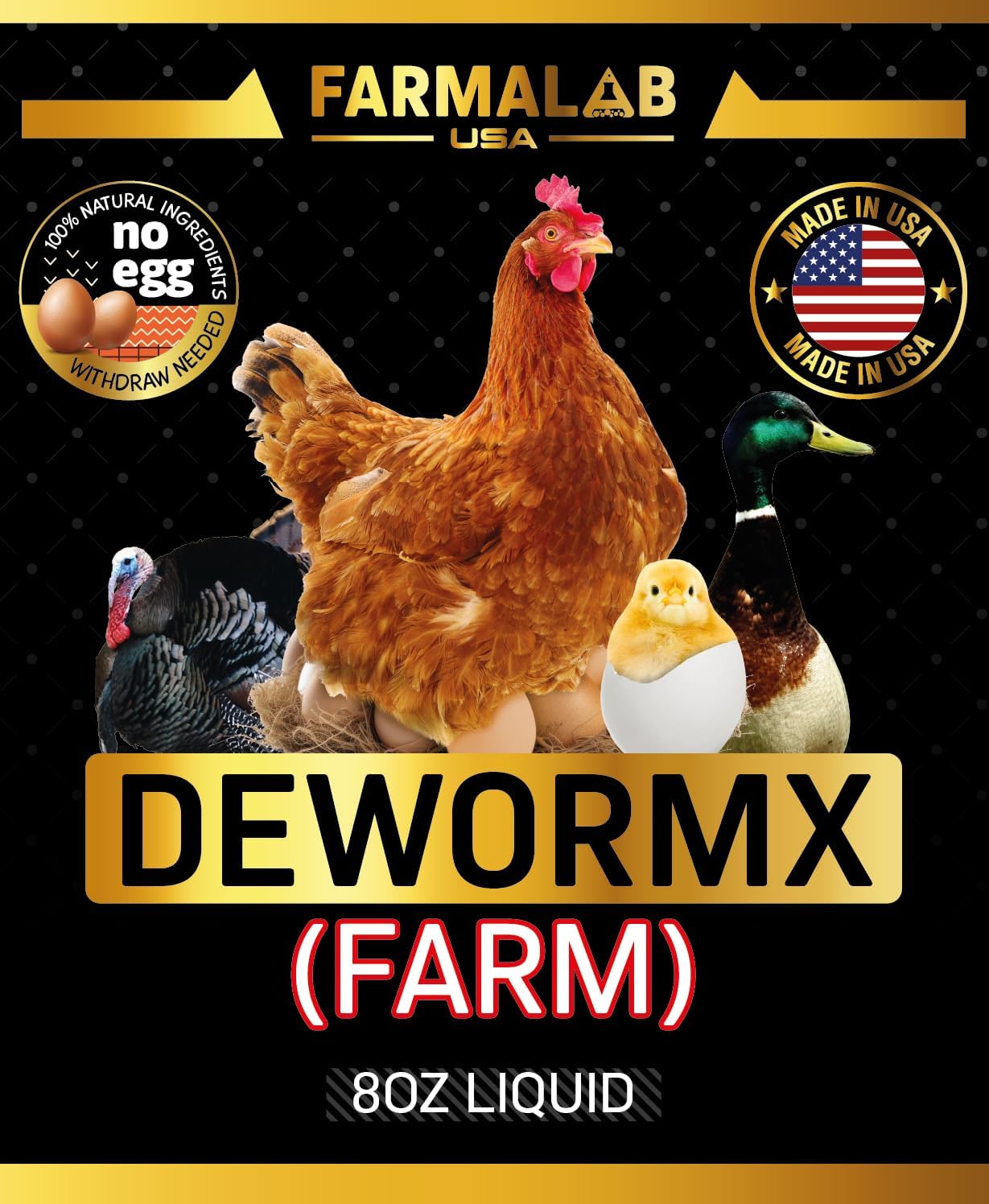 Amazon.com: Farmalab Natural Dewormer No Withdraw Hens, Ducks, Roosters ...