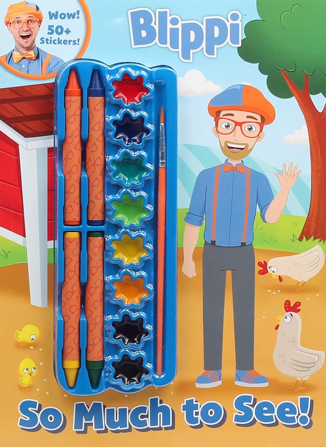 Blippi: So Much to See!: Includes Stickers, 4 Crayons, Paints and Paint ...