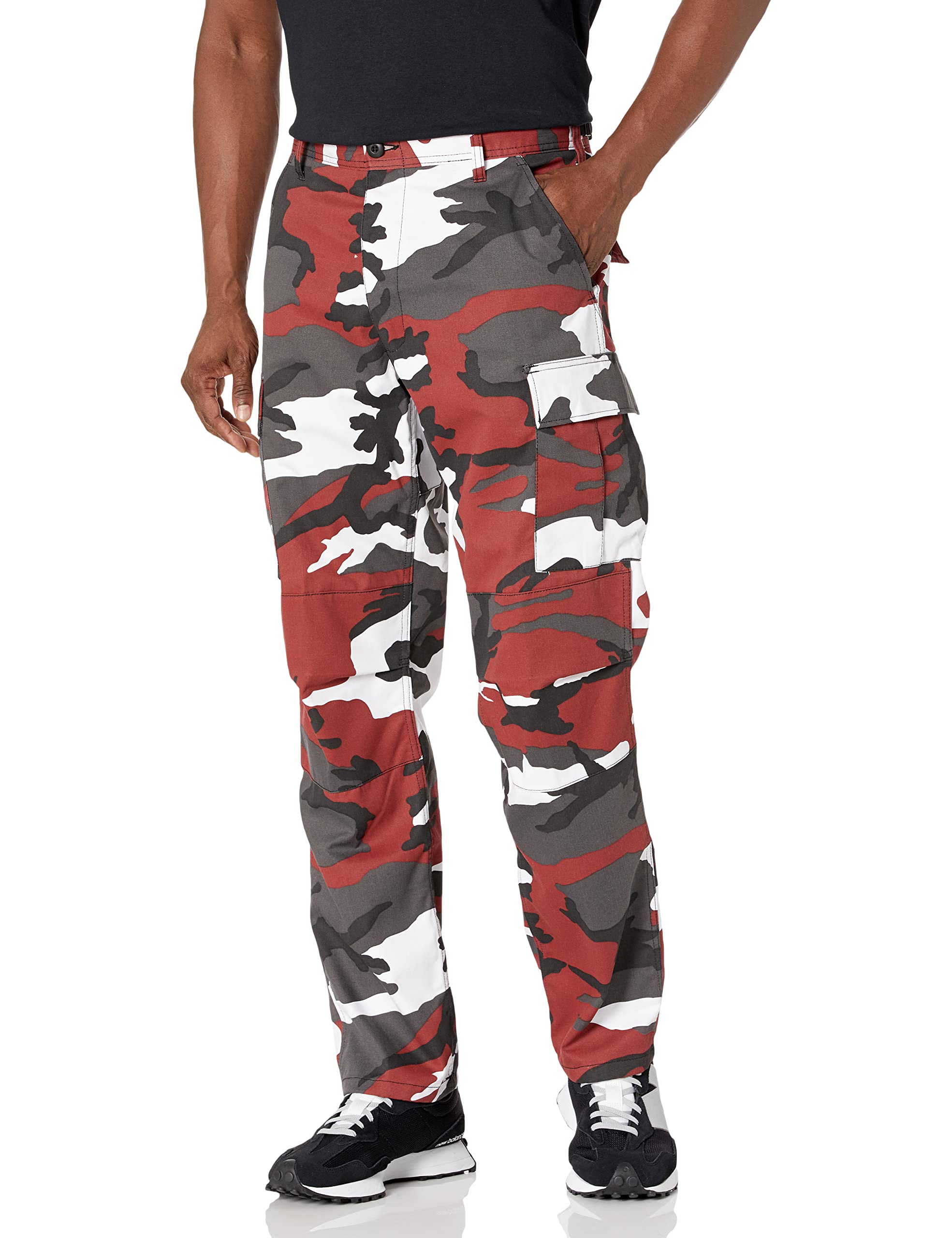 Snapklik.com : BACKBONE Mens Fashion Bright Camouflage Cargo Pants ...