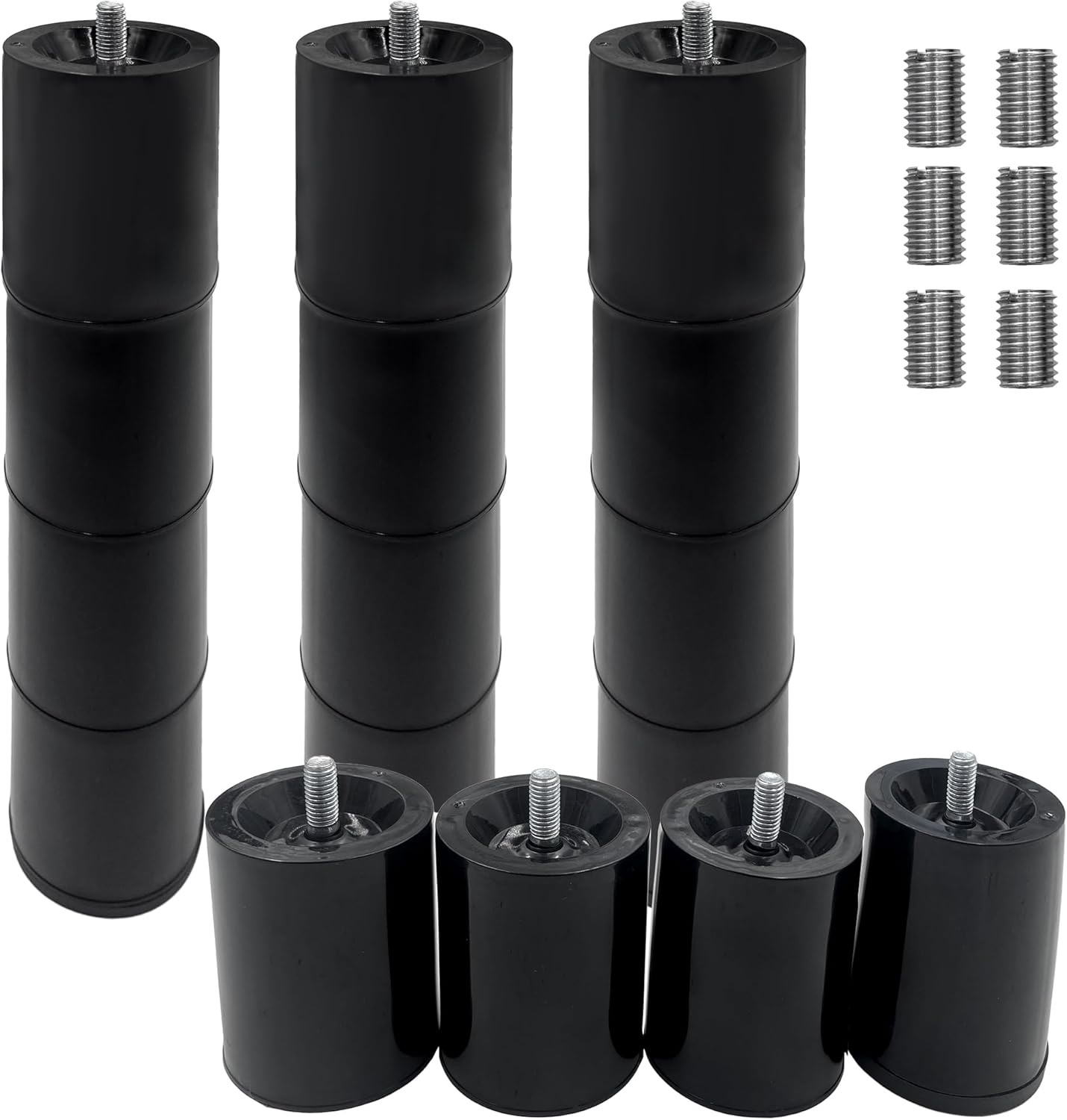 Amazon.com: Dlfeue 12 Inch 4 Pcs Adjustable Bed Base Frame Support Legs ...