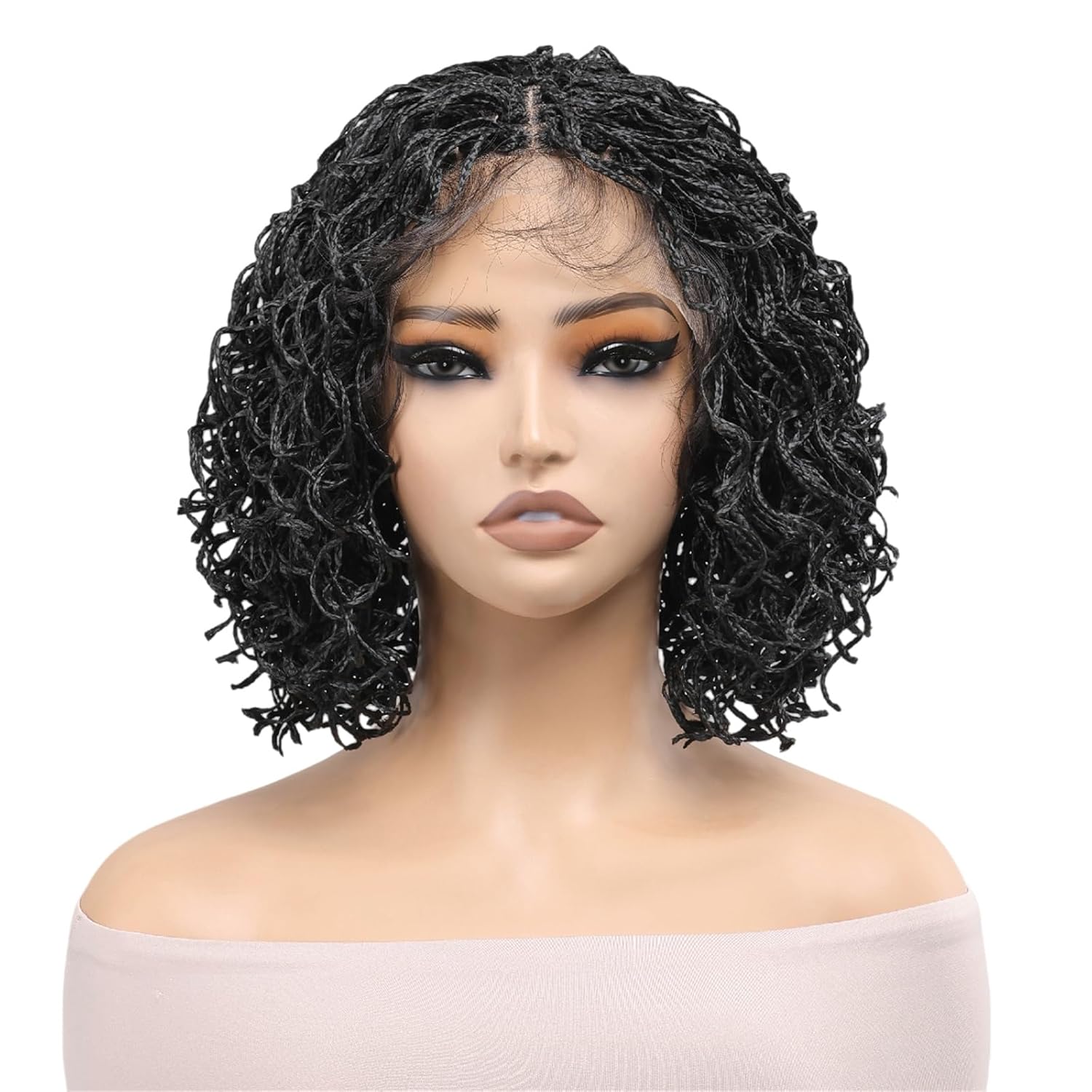 Amazon.com : Short Braided Wig, Black Braided Wigs for Black Women 10 ...