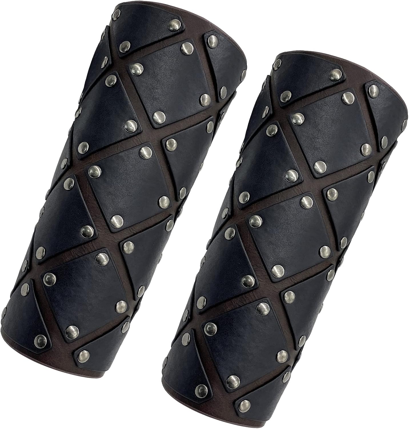 JAOYU Leather Bracer Medieval Vambrace Wrist Armor Arm Cuff Viking Arm ...