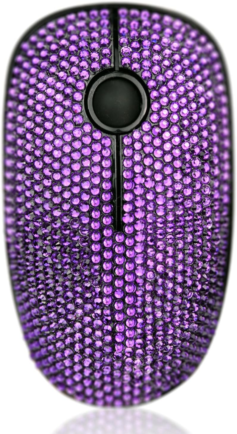 Amazon.com: blingbybri Luxury Bling Wireless Mouse for Girls, Pink ...