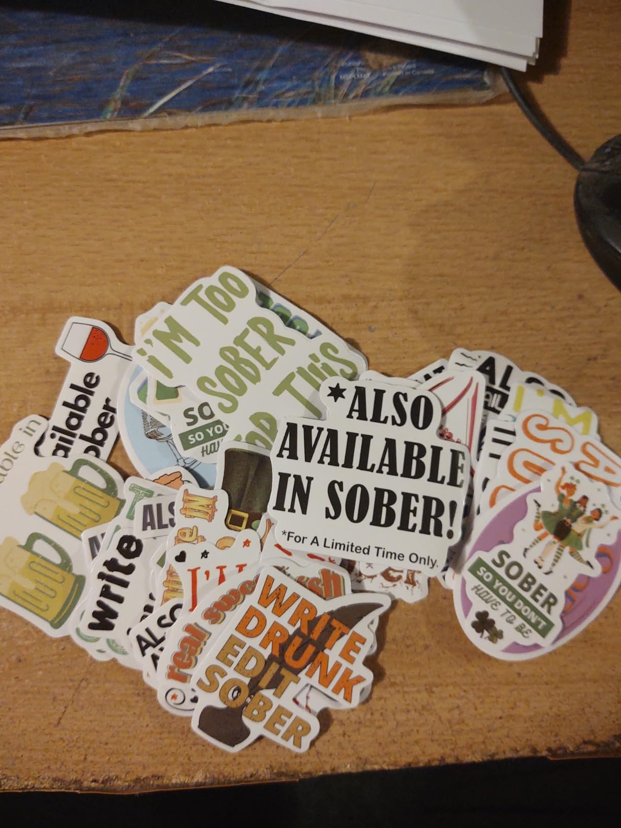 Amazon.com: 100Pcs Sober Stickers Sobriety Waterproof Vinyl Aesthetic ...